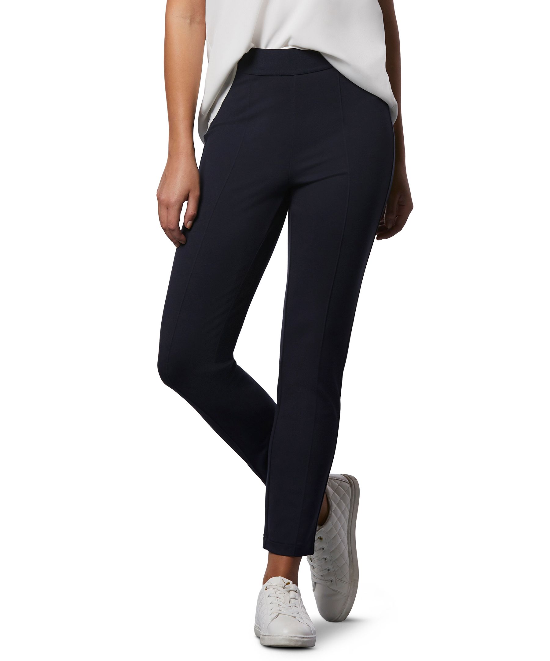 Women's Ponte High Rise Slim Pull On Pants | Marks