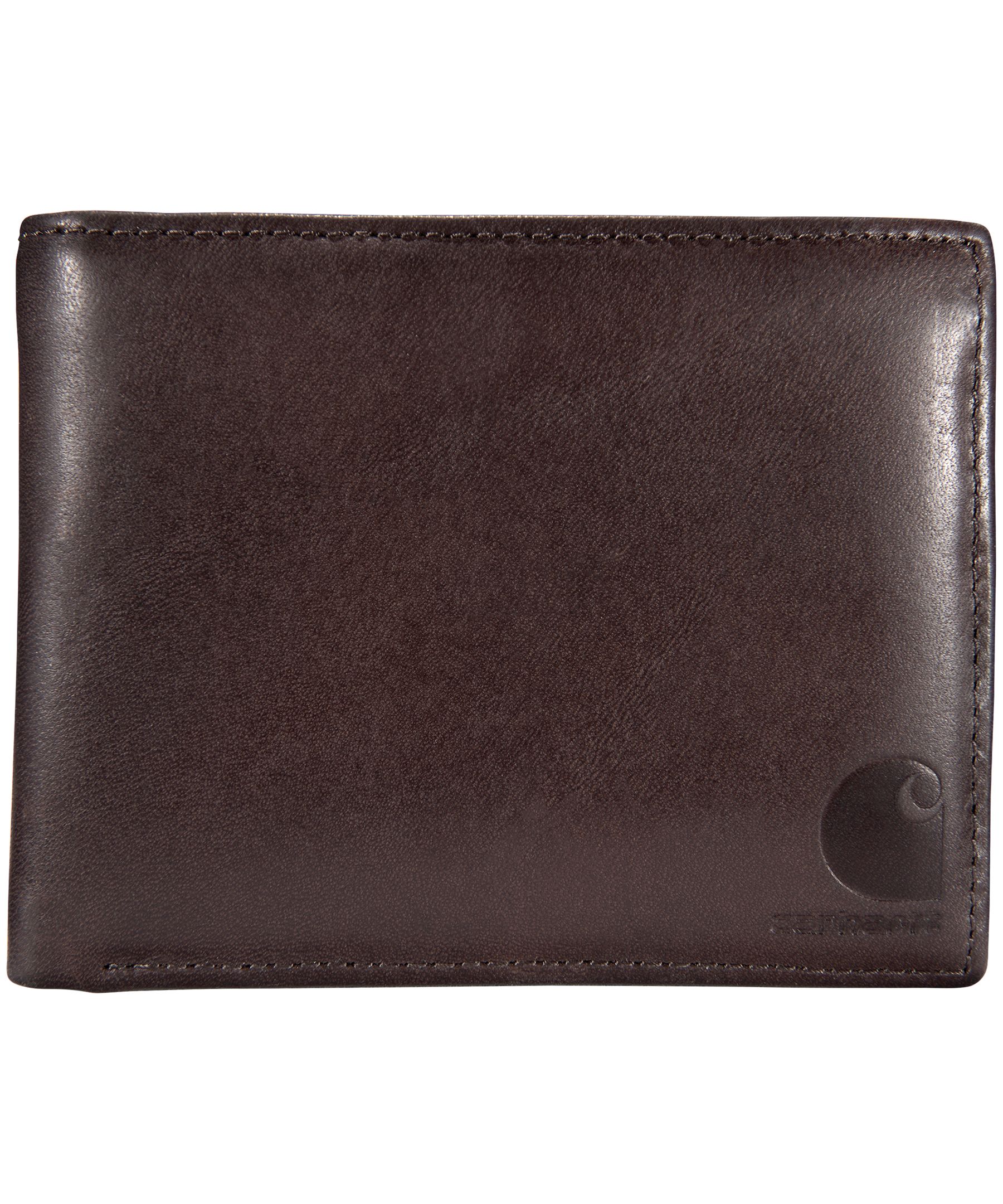 Carhartt Men's Oil Tan Leather Six Card Two Side Pocket Passcase Wallet ...