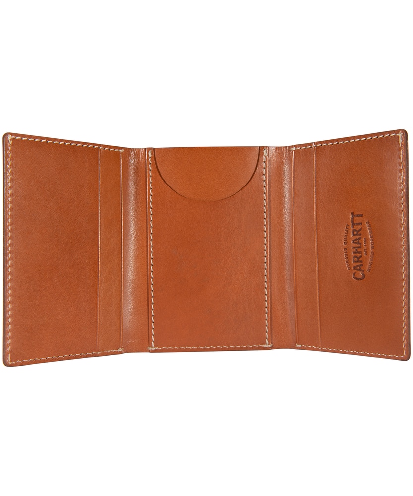 Carhartt Men's Buff Tanned Leather Rough Cut Five Card Pocket Trifold ...
