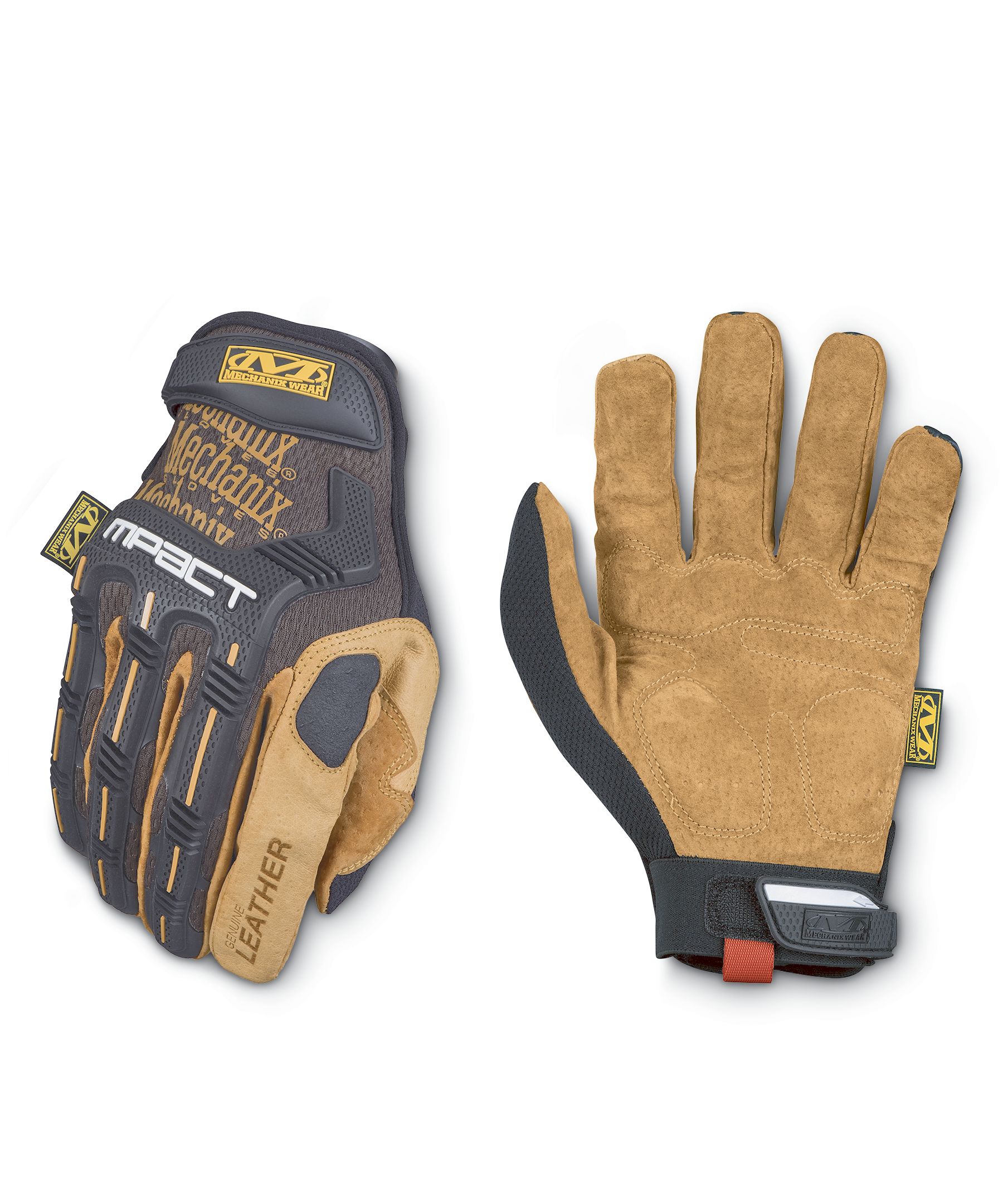 Mechanix Unisex 1 Pair Impact Pro Trekdry Durahide Leather Utility Gloves - Tan Black | Mark's