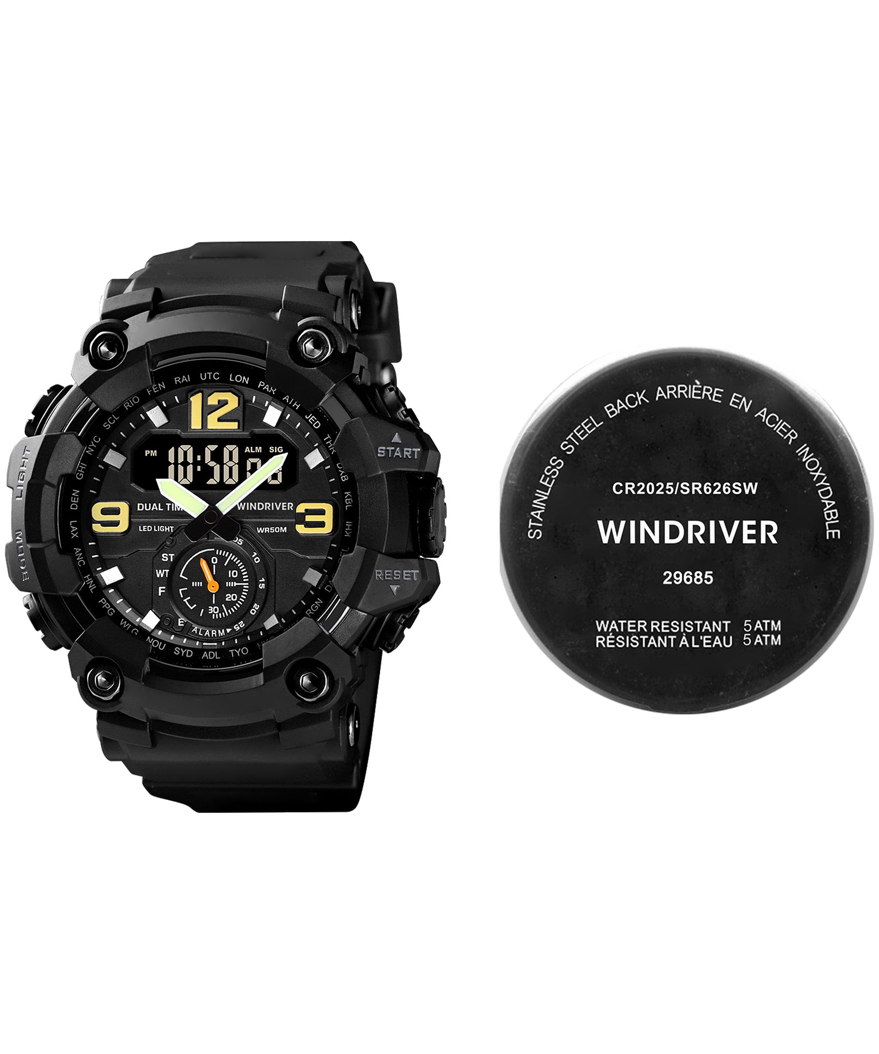 WindRiver Analogue Digital Watch | Mark's