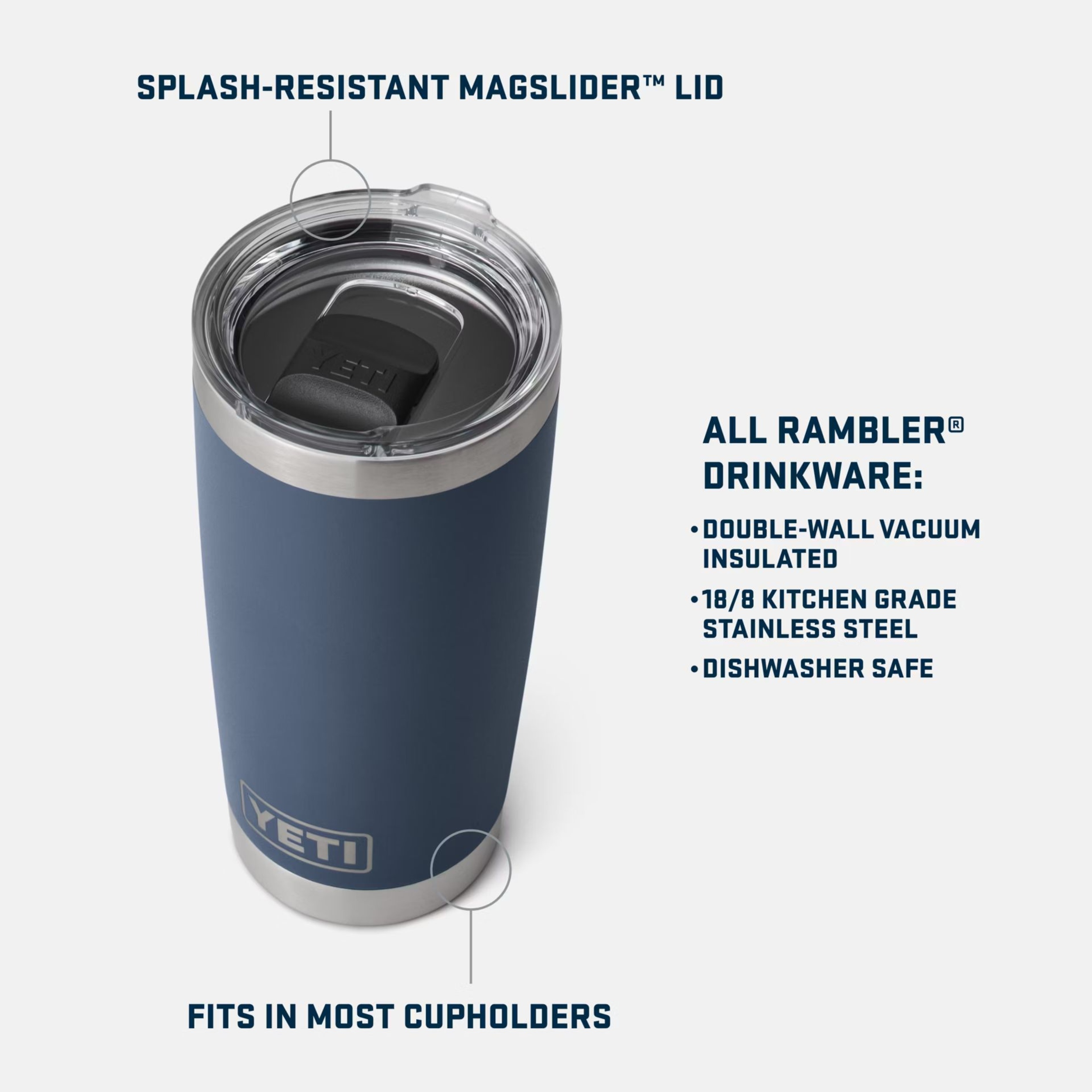YETI Rambler® 20 oz Tumbler with MagSlider™ Lid | Mark's