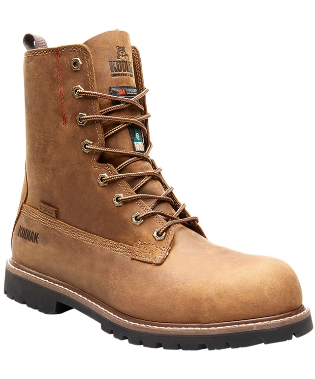 Kodiak Mens Mckinney 8 Inch Composite Toe Composite Plate Waterproof