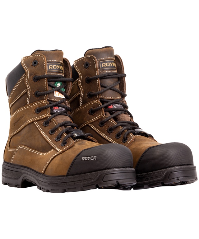 Bottes de travail à enfiler LP Royer de 8 pouces à protection en ...