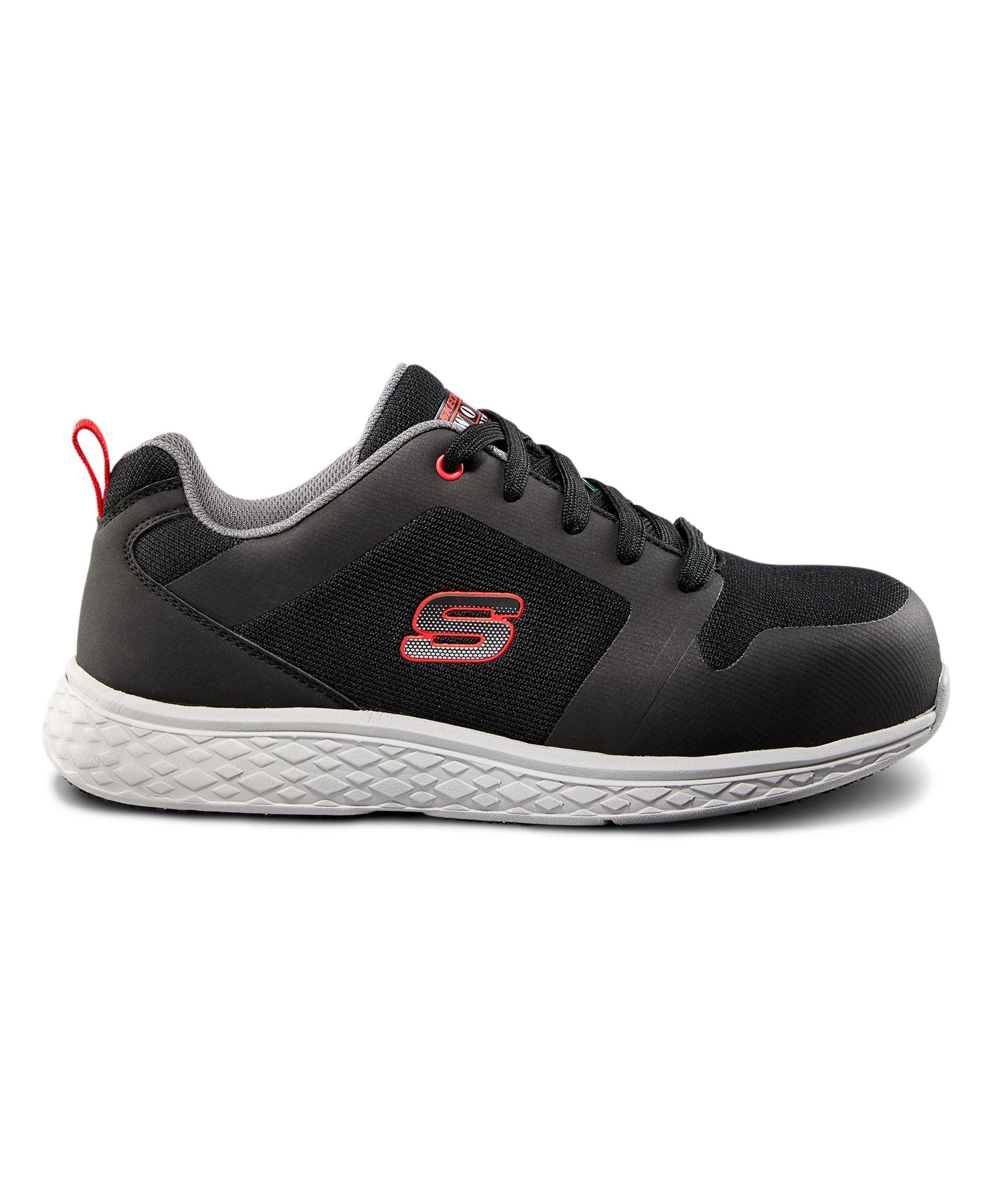 Skechers Work Men's Aluminum Toe Steel Plate Lace Up Athletic Safety ...