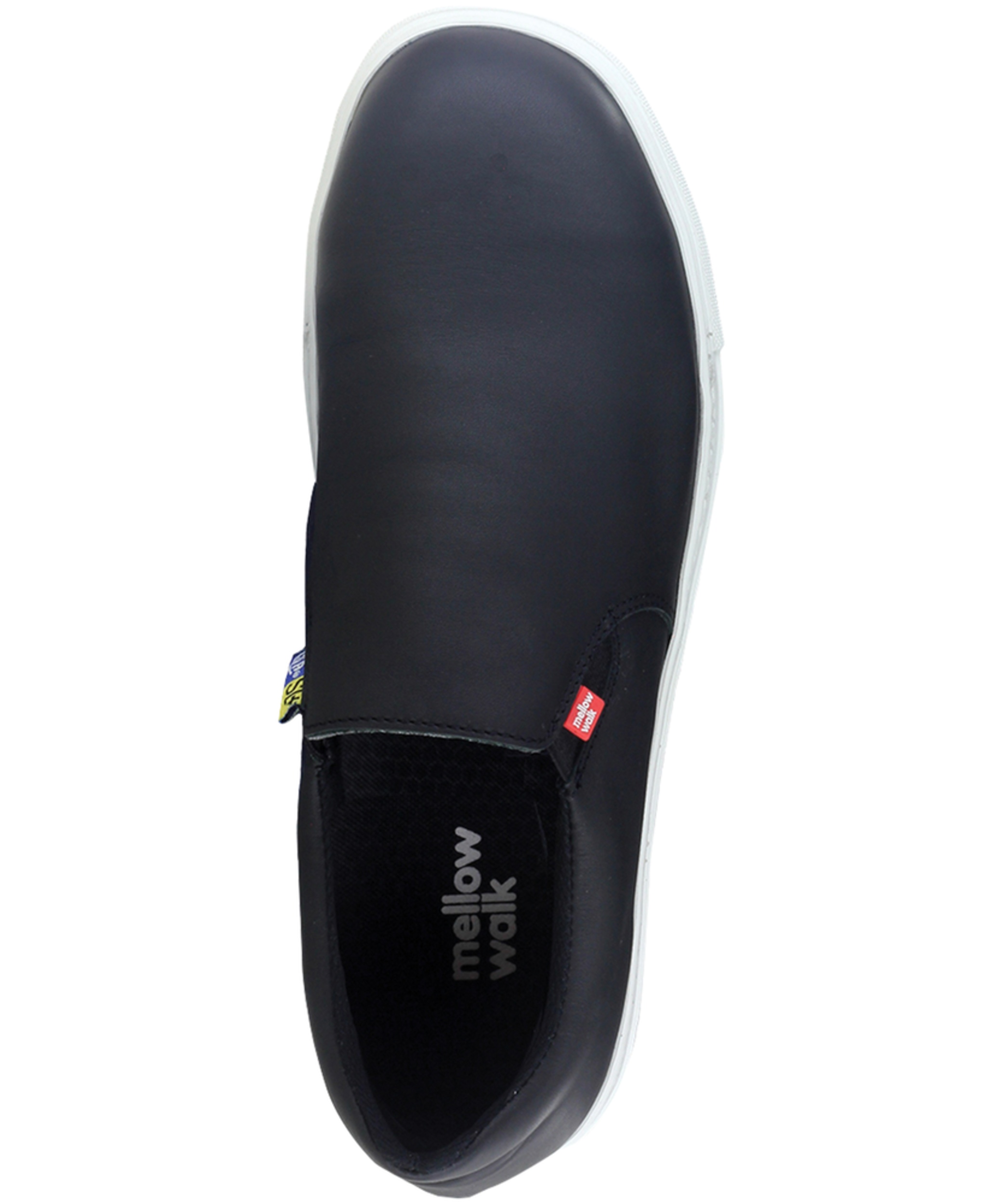 Mellow Walk Men's Owen Steel Toe Slip Resistent Leather Slip On Shoes ...