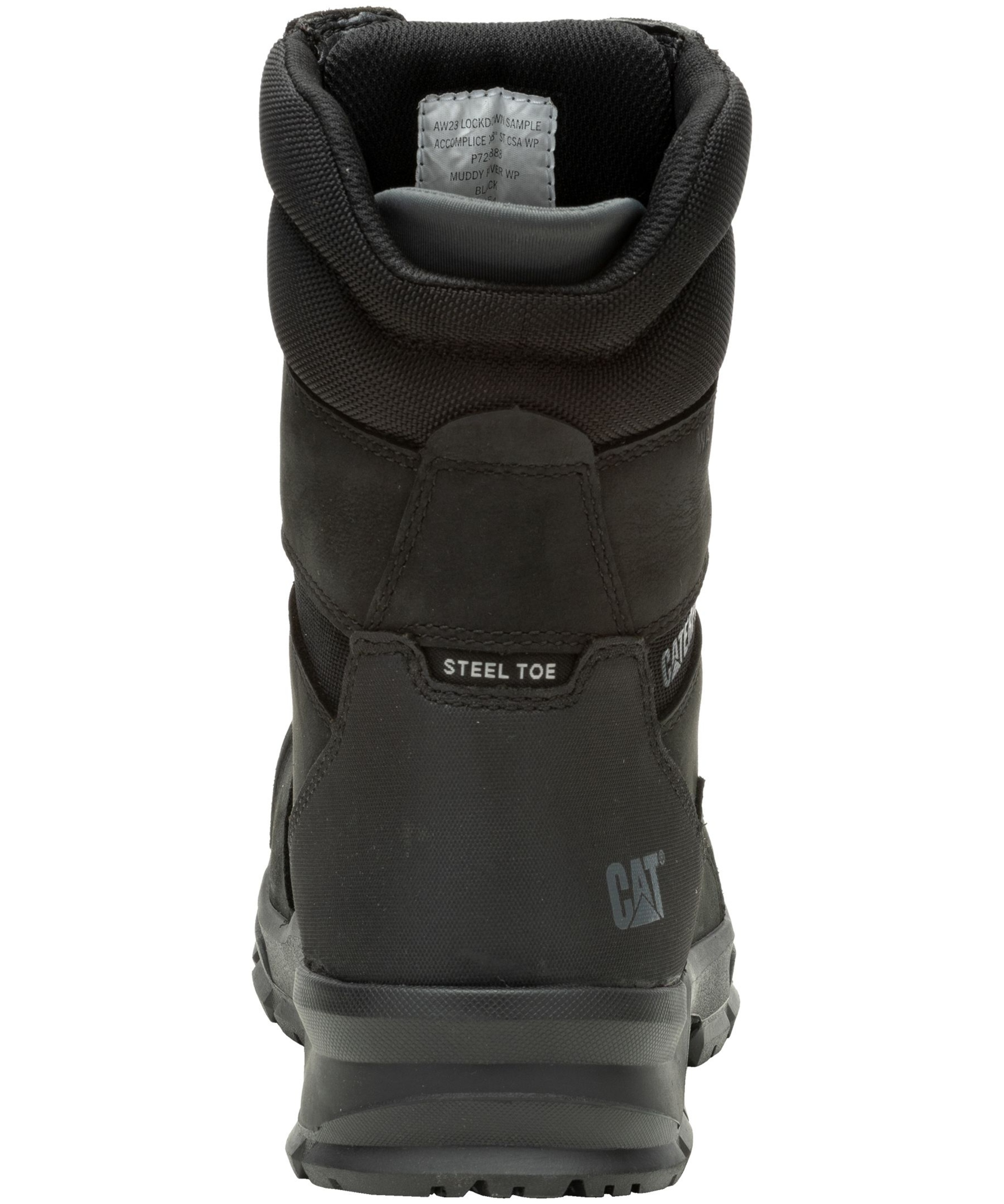 CAT Men's Accomplice 8 Inch Steel Toe Steel Plate Waterproof Work Boot ...