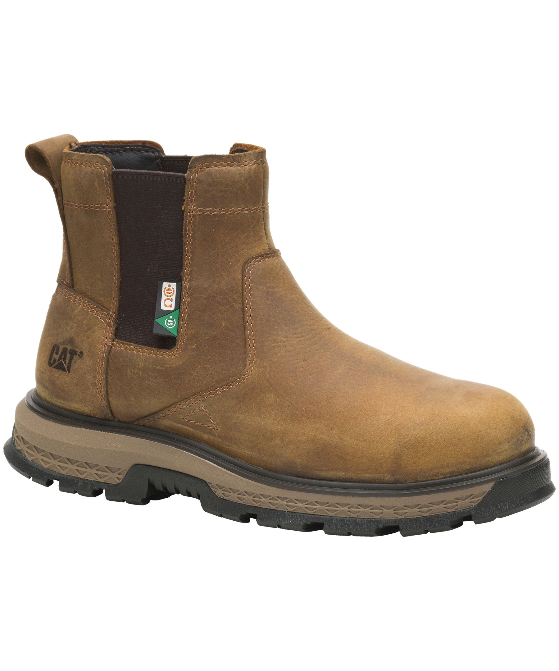 CAT Men's Exposition Chelsea 6 Inch Alumium Toe Composite Plate Boots ...