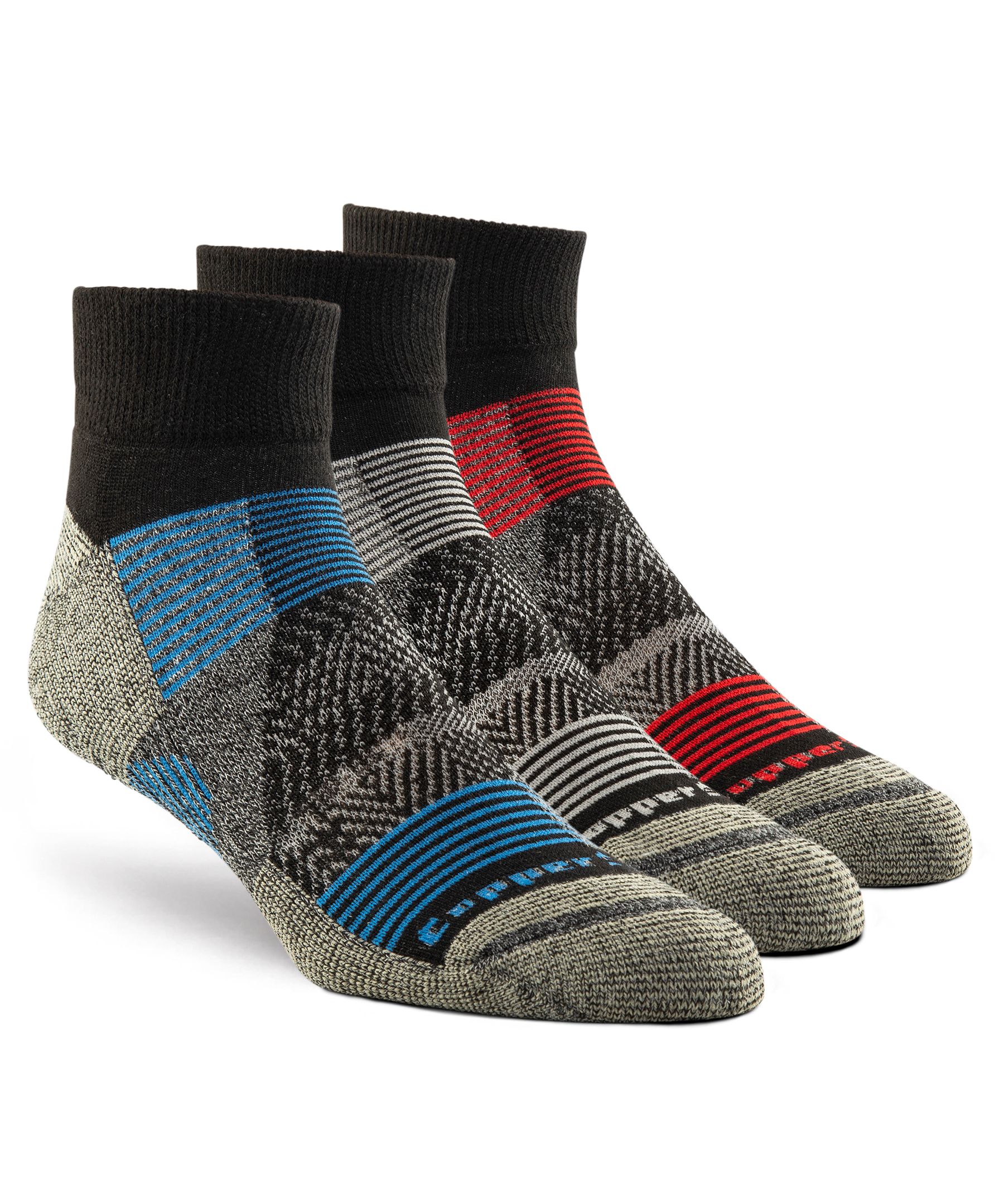 Copper Sole Men's 3 Pack Extreme Athletic Sport Ankle Socks | Mark's