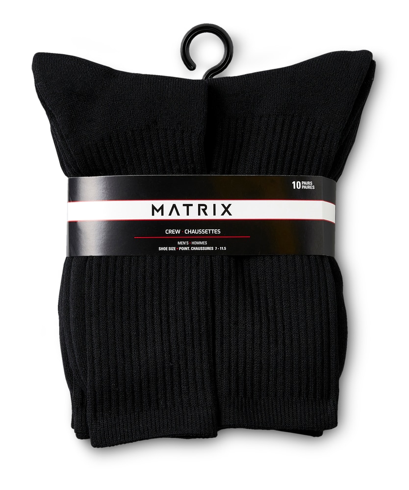 Matrix Men's 10 Pack Crew Sport Socks | Marks