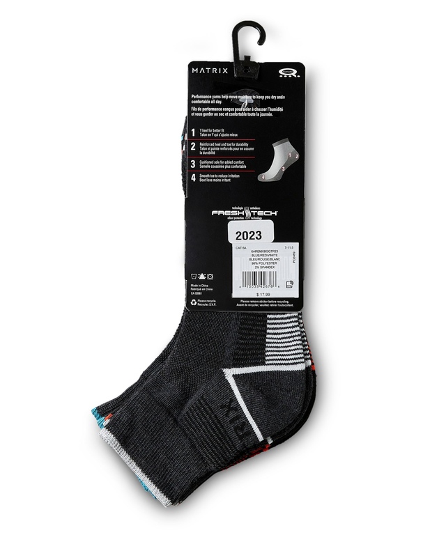Matrix Men's 3 Pack FRESHTECH Quad Comfort Sport Socks | Marks