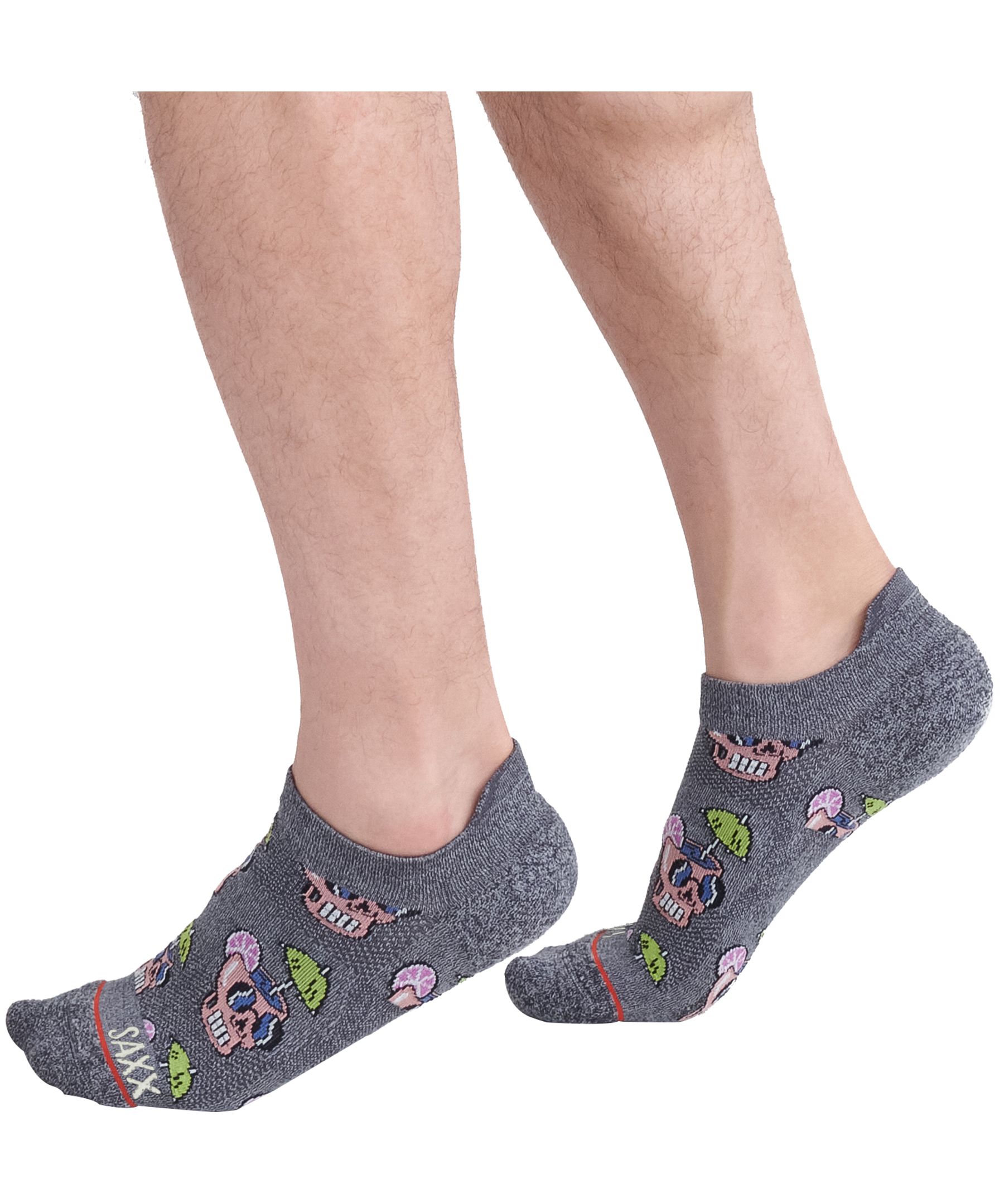 SAXX Men's Casual Ankle Socks - Drunken Skulls | Marks
