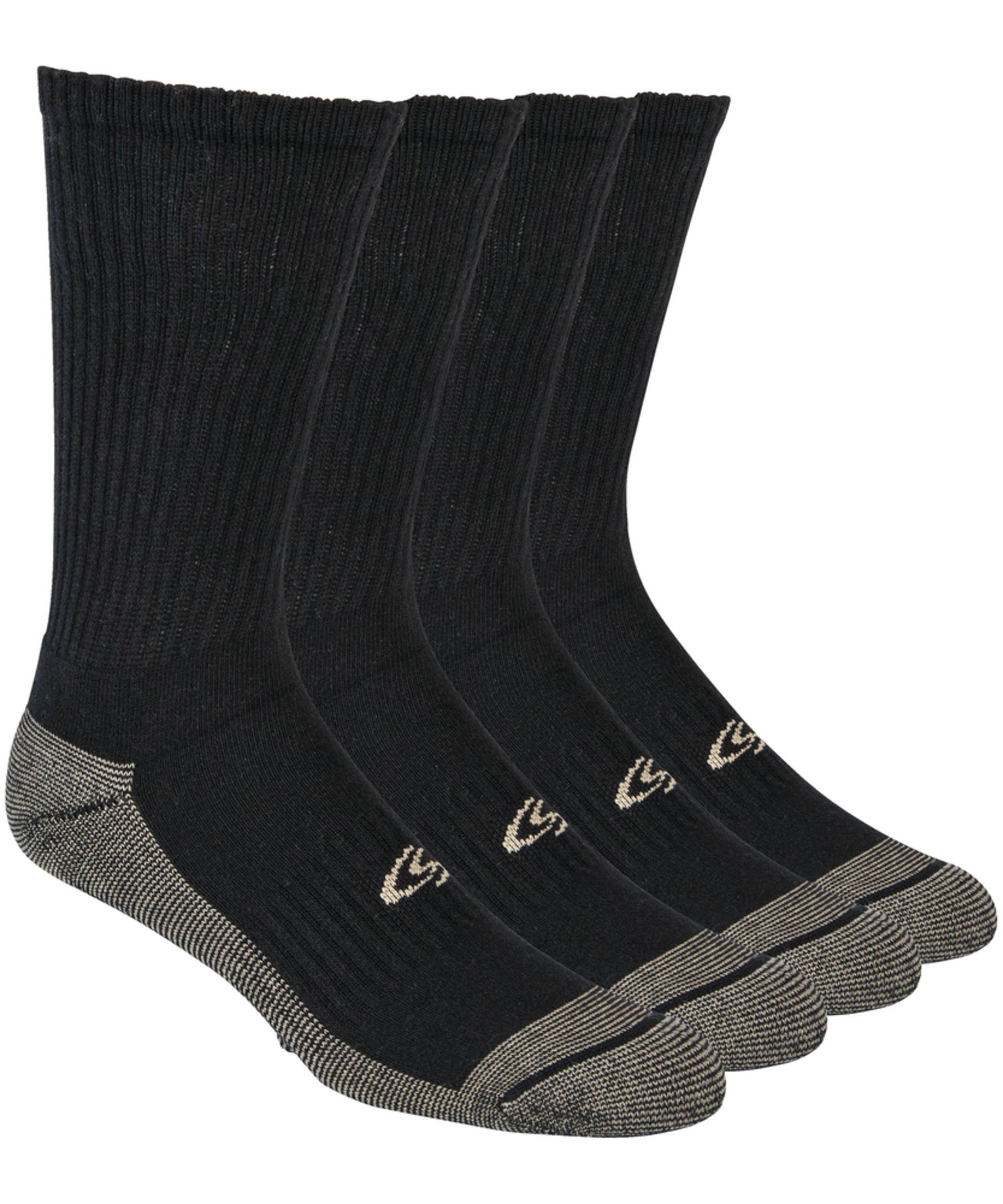 Copper Sole Men's 4-Pack Moisture Guard Athletic Crew Socks | Marks