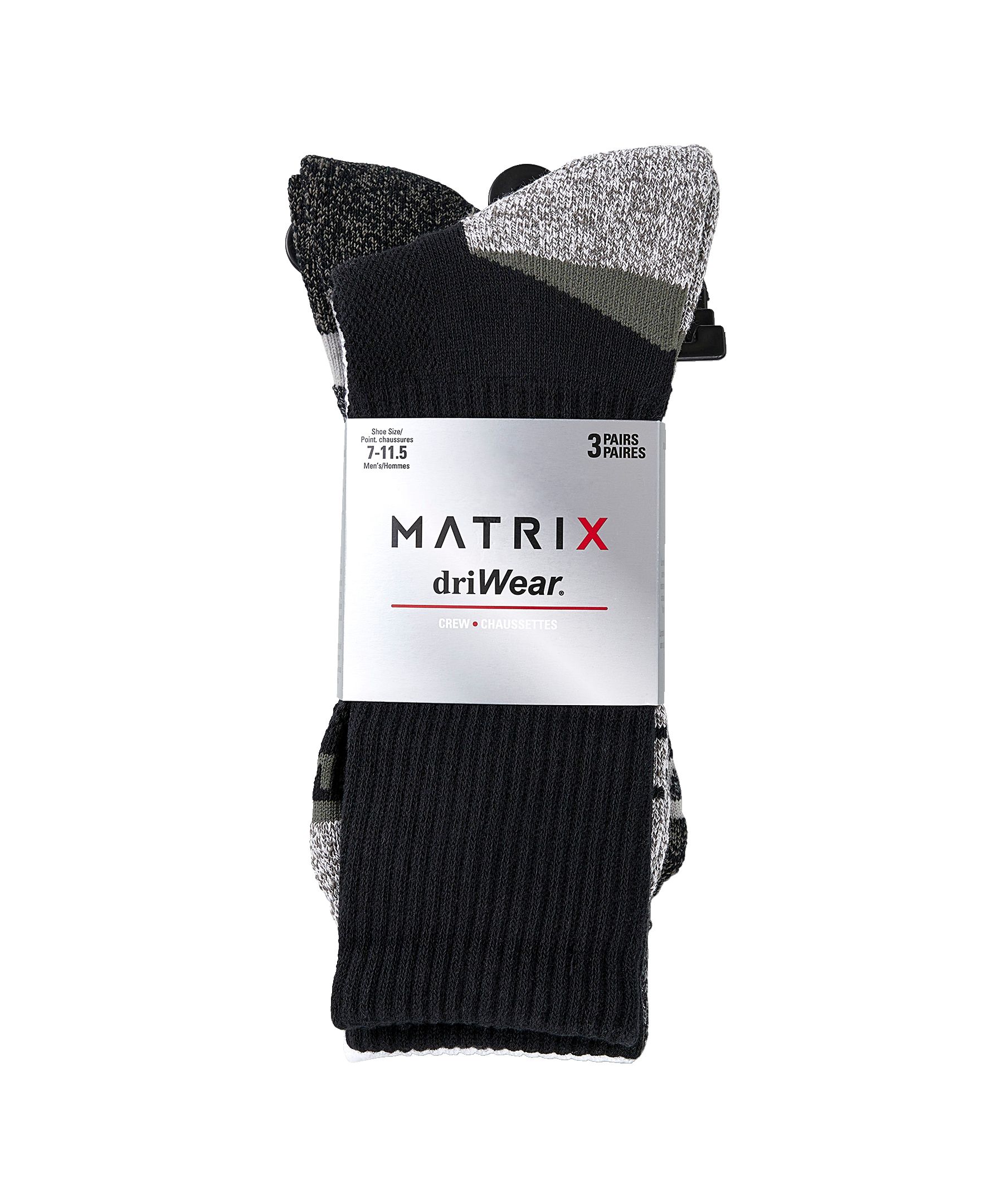 Matrix Men's Driwear 3-Pack Crew Sport Socks | Marks