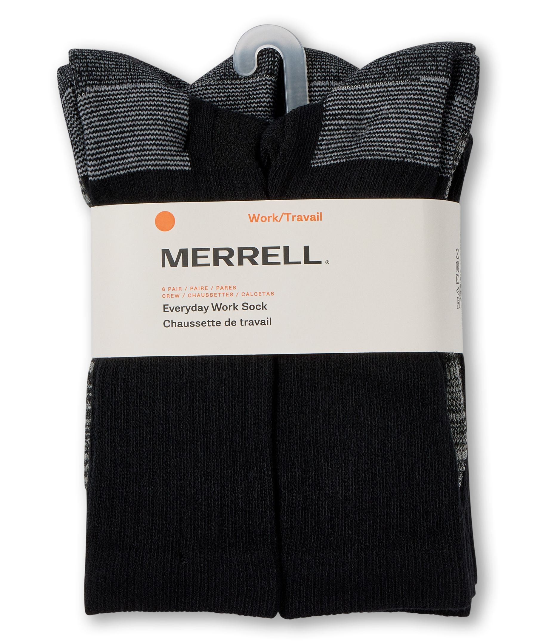 Merrell Men's 6-Pack Everyday Work Crew Socks | Marks