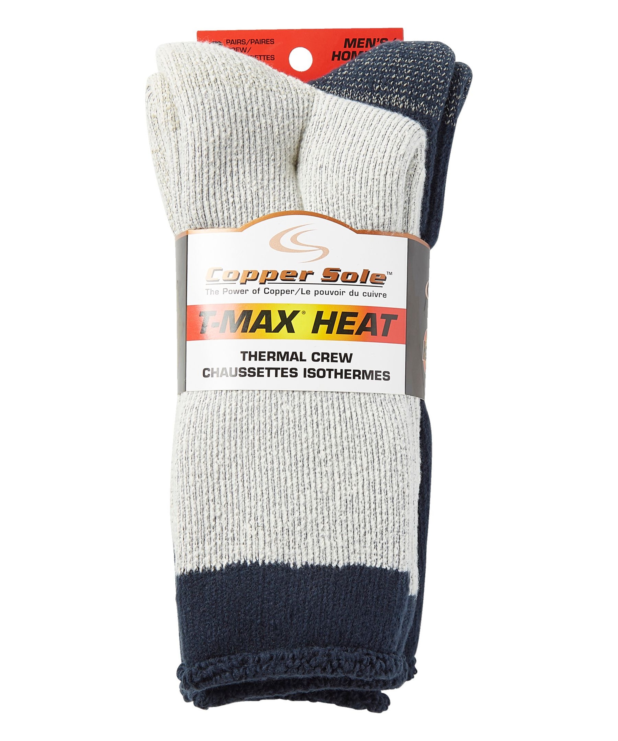 Copper Sole Men's 2 Pack TMAX Thermal Crew Socks | Marks