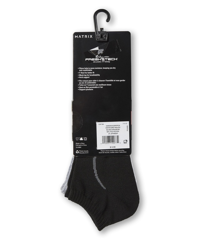 Matrix Men's Flat Knit Low Cut Sport Socks, 3 Pack | Mark's