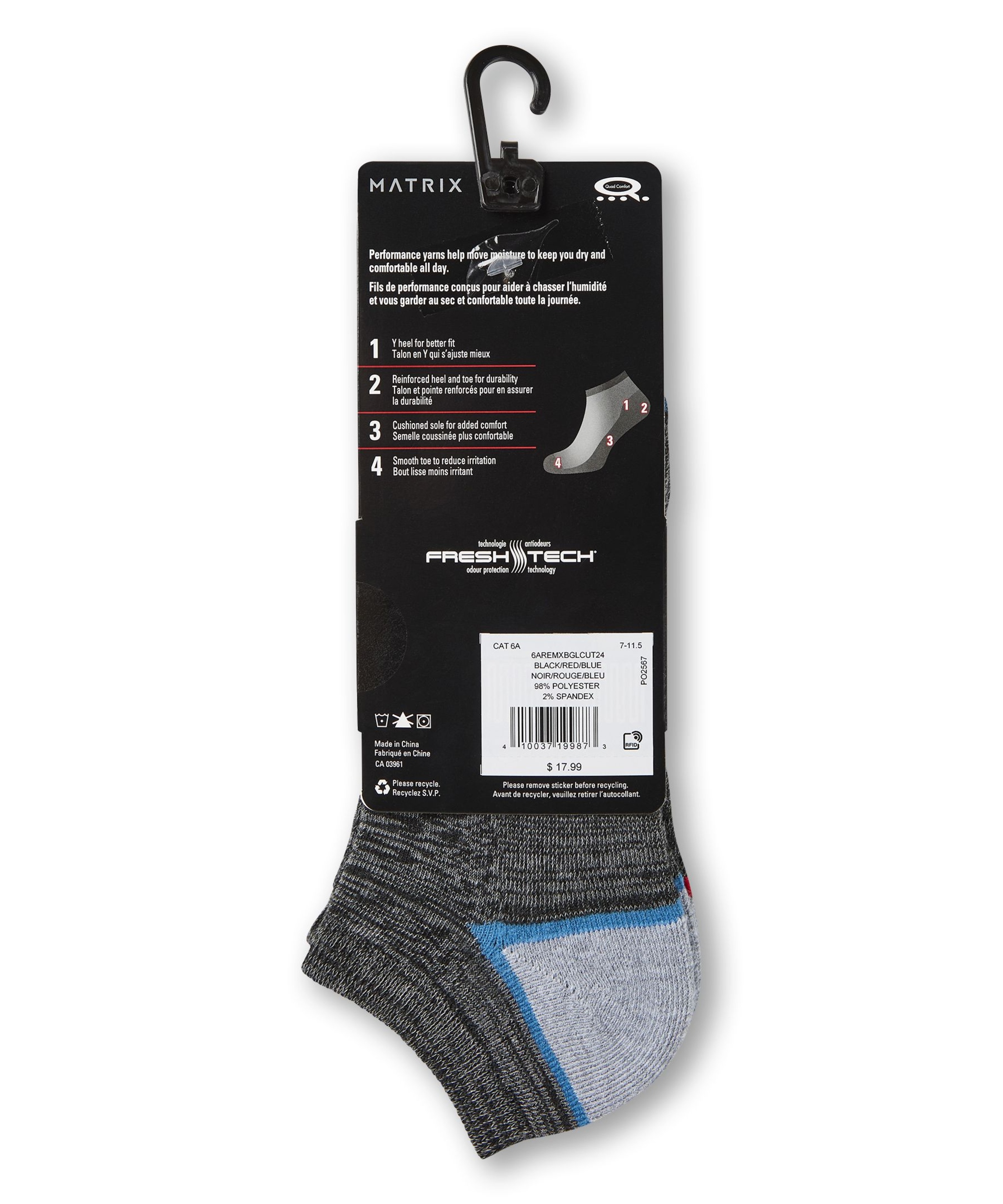 Matrix Men's BOGO Low Cut Sport Socks, 3 Pack | Mark's