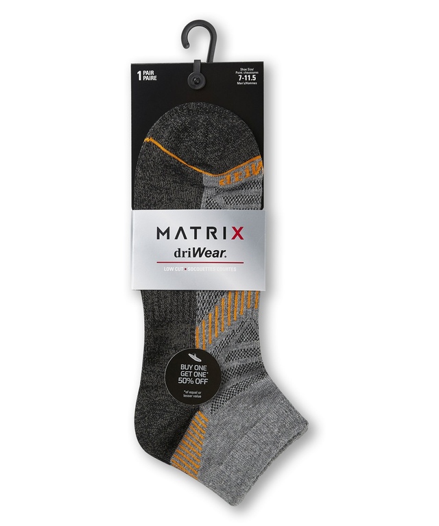 Matrix Men's Driwear Low Cut Thin Sport Socks | Marks