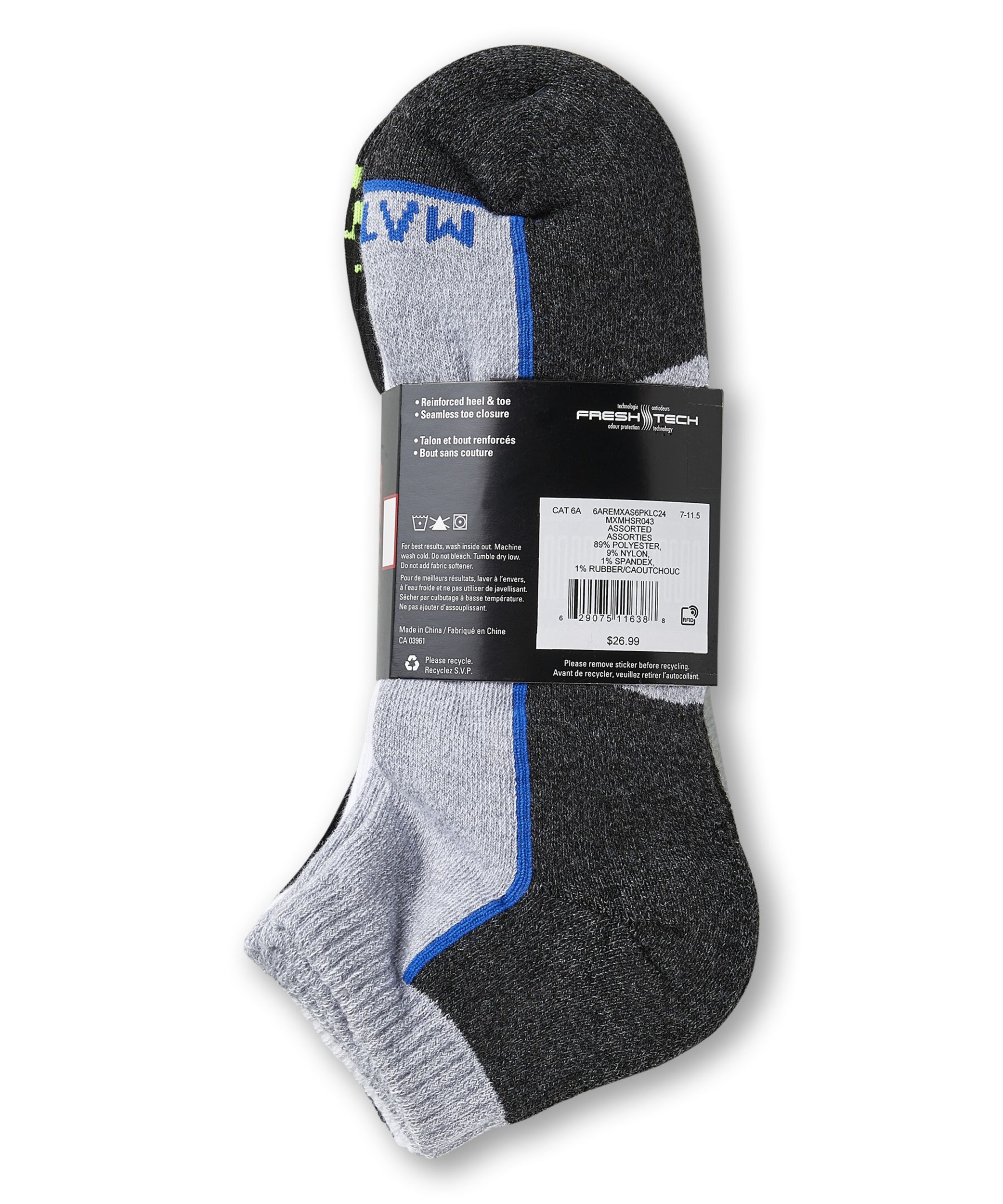 Matrix Men's 6 Pack Low Cut Sport Socks | Mark's