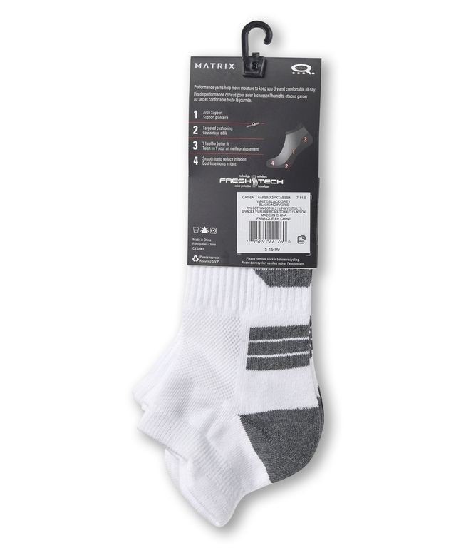 Matrix Men's FRESHTECH® Low Cut with Tab Sport Socks, 3 Pack | Marks