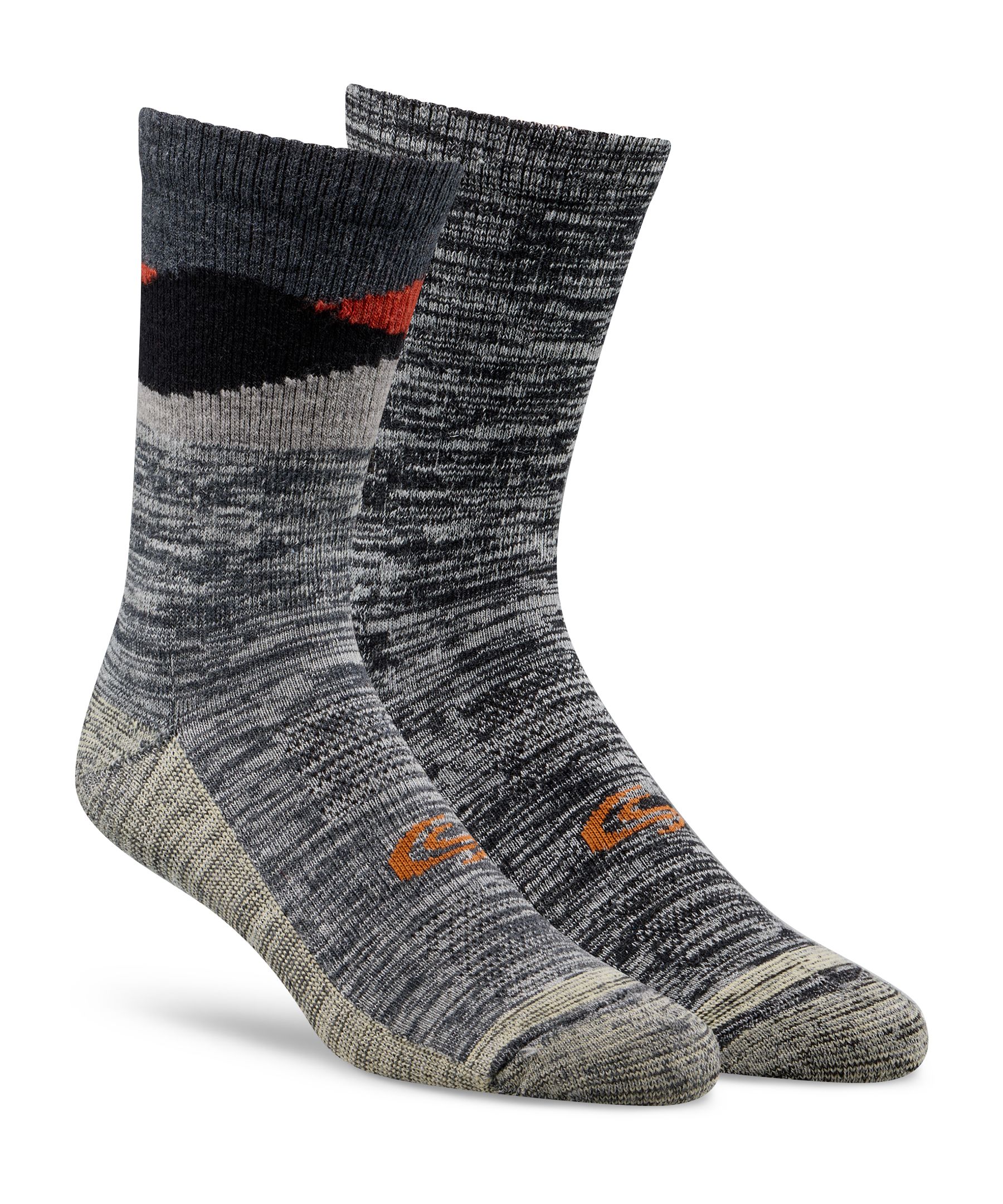 Copper Sole Men's Merino Wool Crew Socks, 2 Pack | Mark's