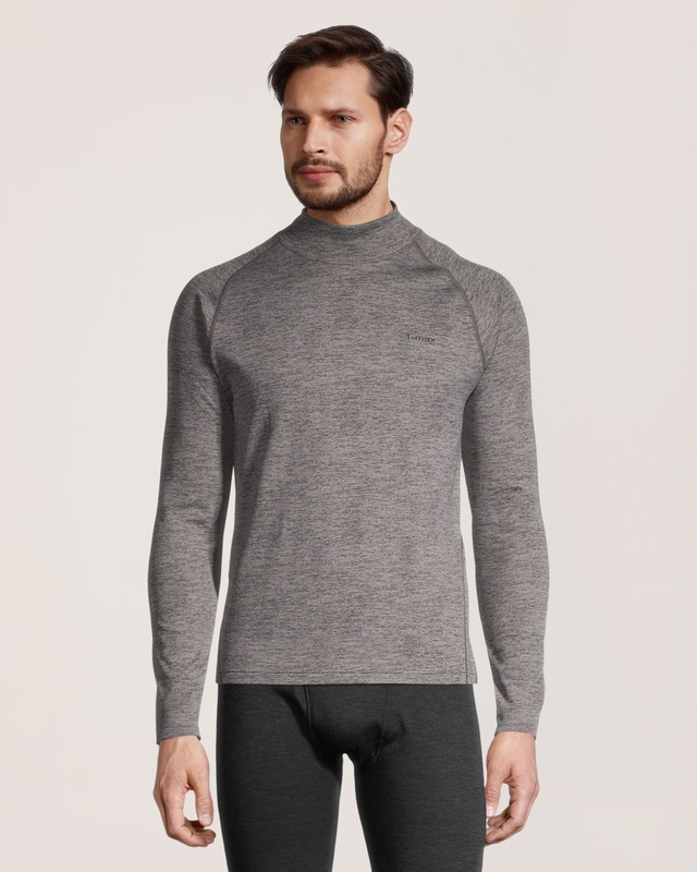 WindRiver Men's T-MAX HEAT Microstretch Mock Neck Long Sleeve Top | Marks