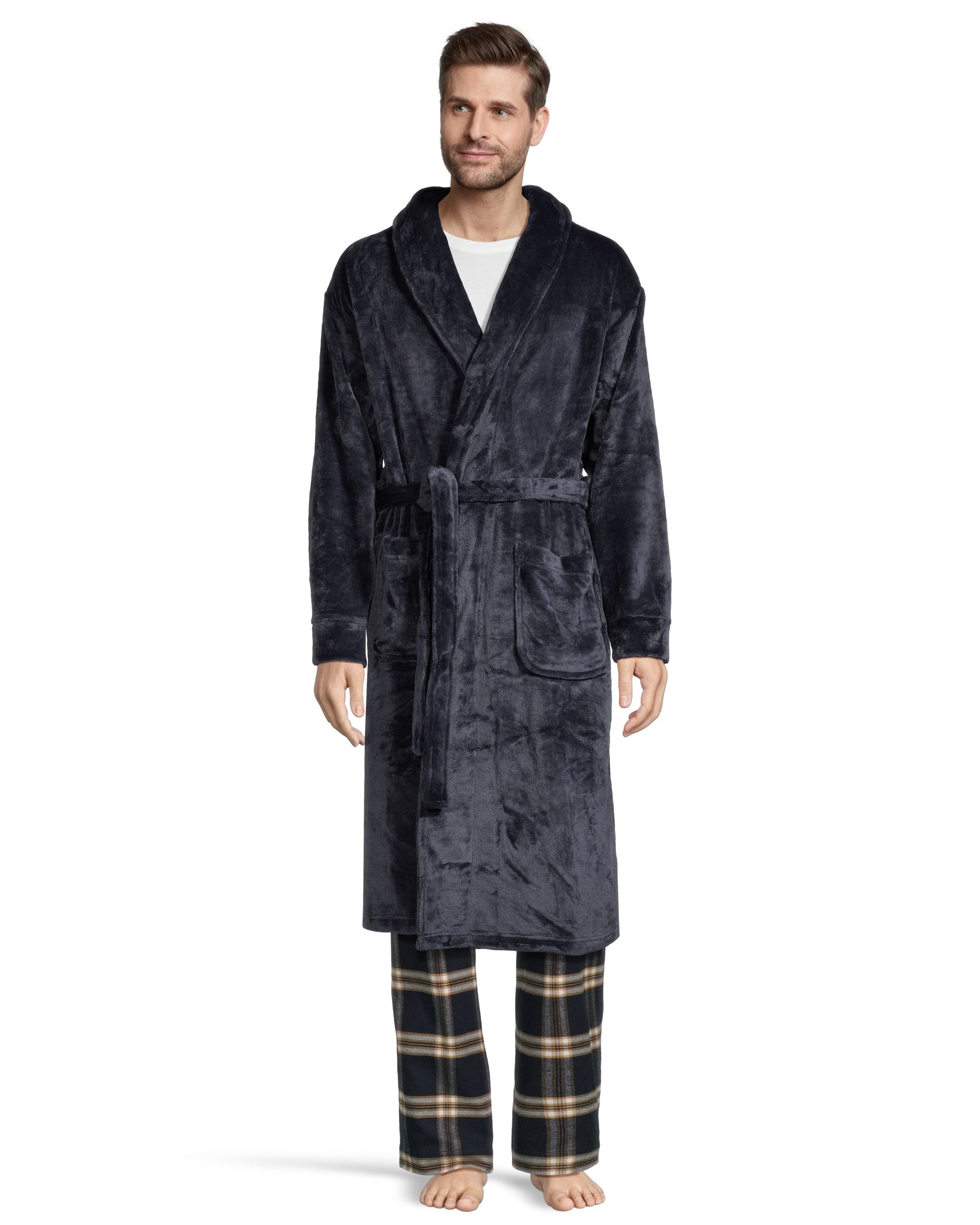 Denver Hayes Men's Cozy Fleece Robe | Mark's