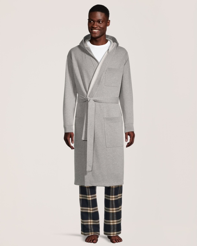Denver Hayes Men's Hooded Fleece Robe | Mark's
