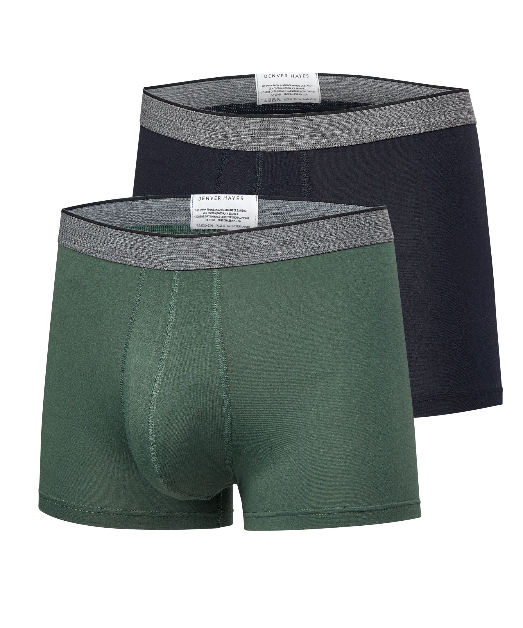 Denver Hayes Men's Fashion Bamboo Trunk Briefs, 2 Pack | Mark's