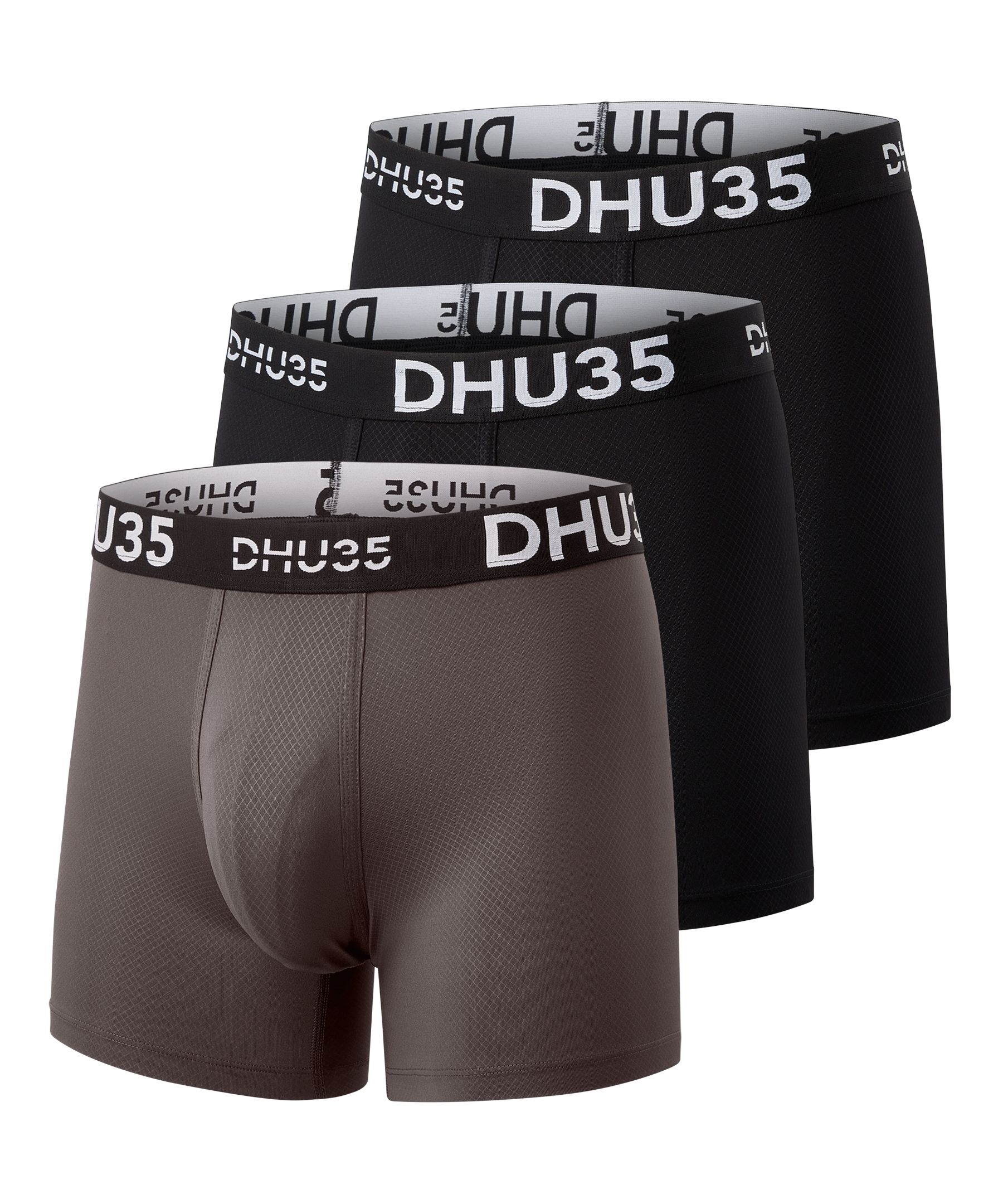 Denver Hayes Men's 3 Pk Fashion Heat Press Microfibre Boxer Briefs | Mark's