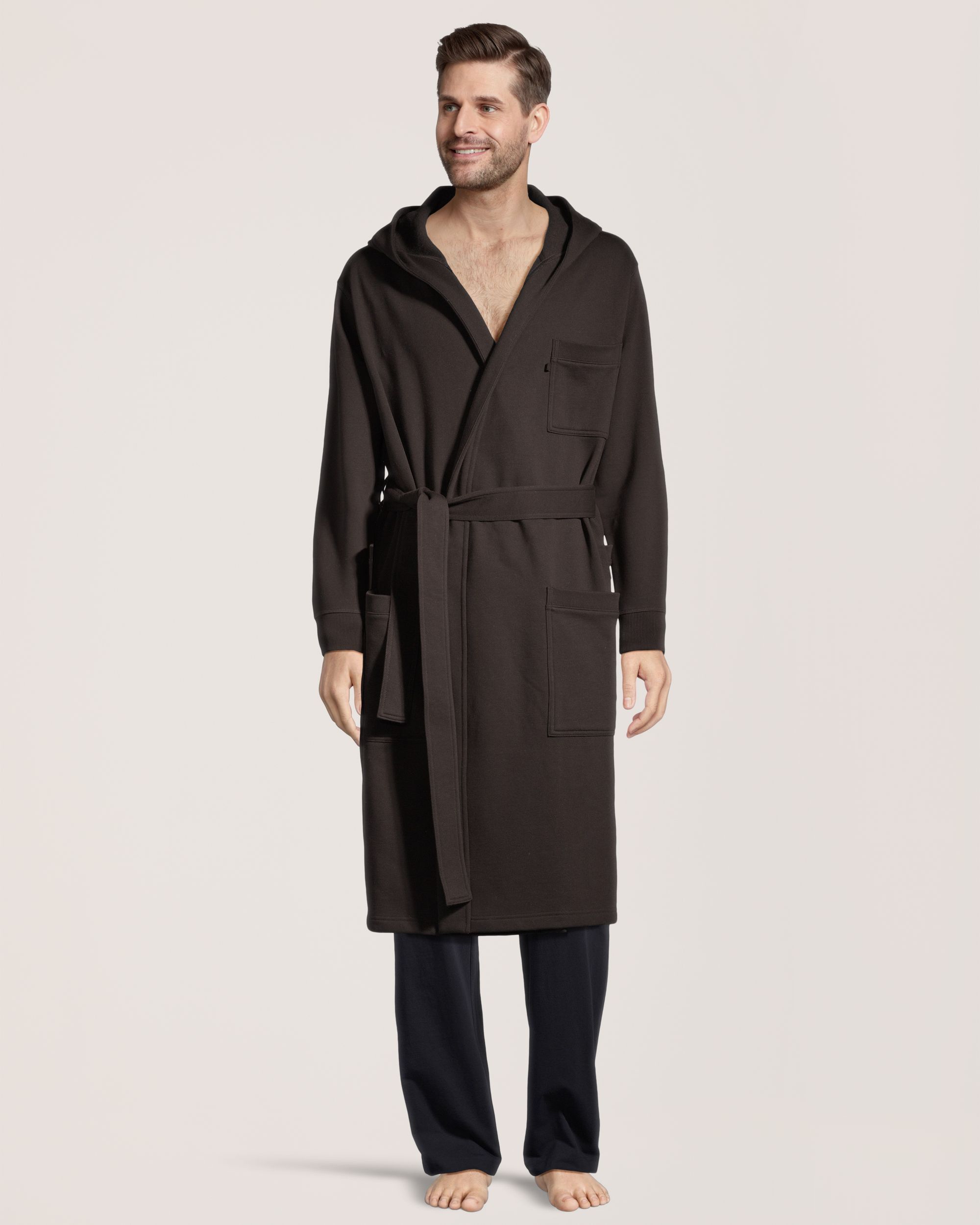 Denver Hayes Men's Hooded Fleece Robe | Mark's