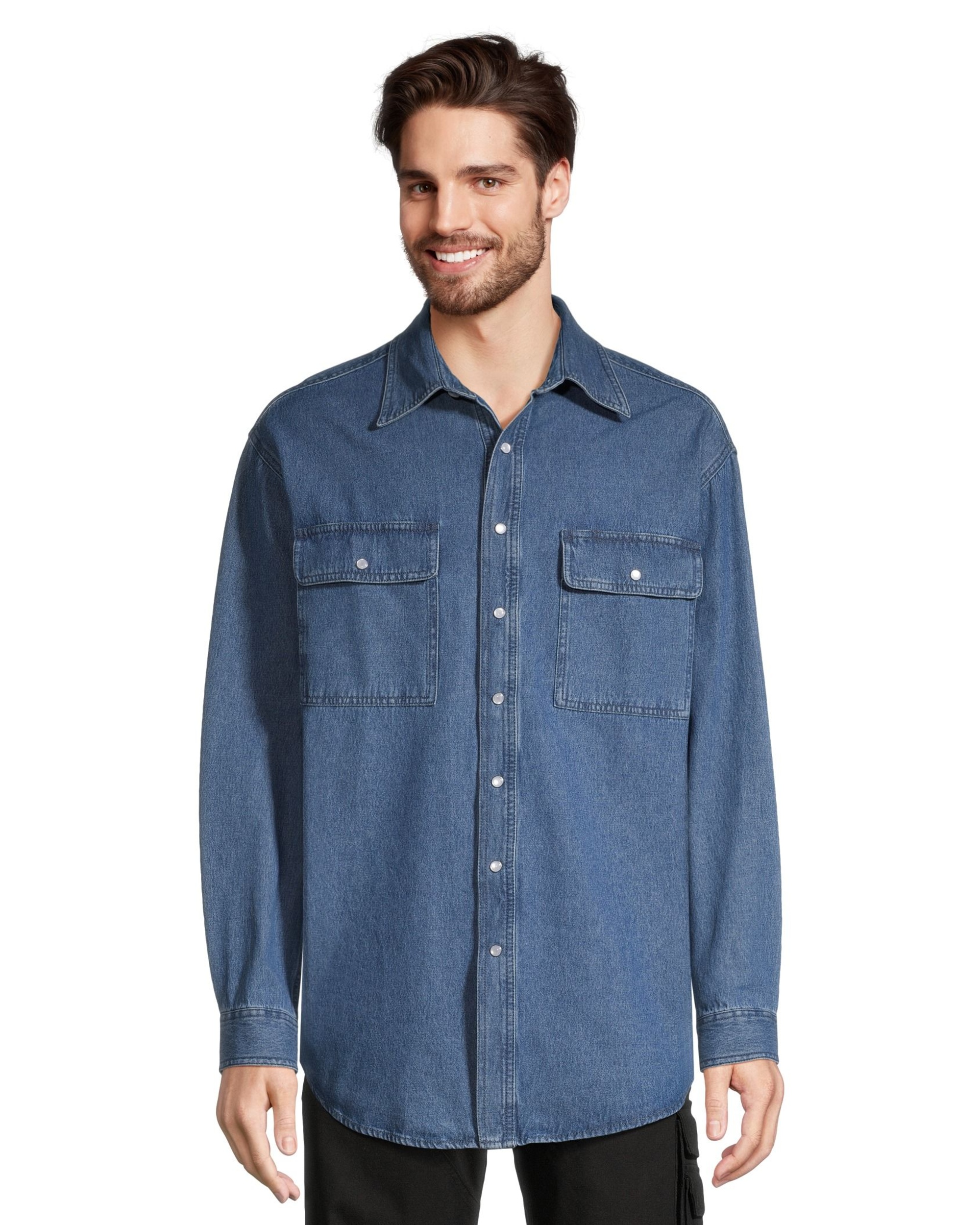 Dakota WorkPro Series Men's Snap Front Denim Work Shirt | Mark's