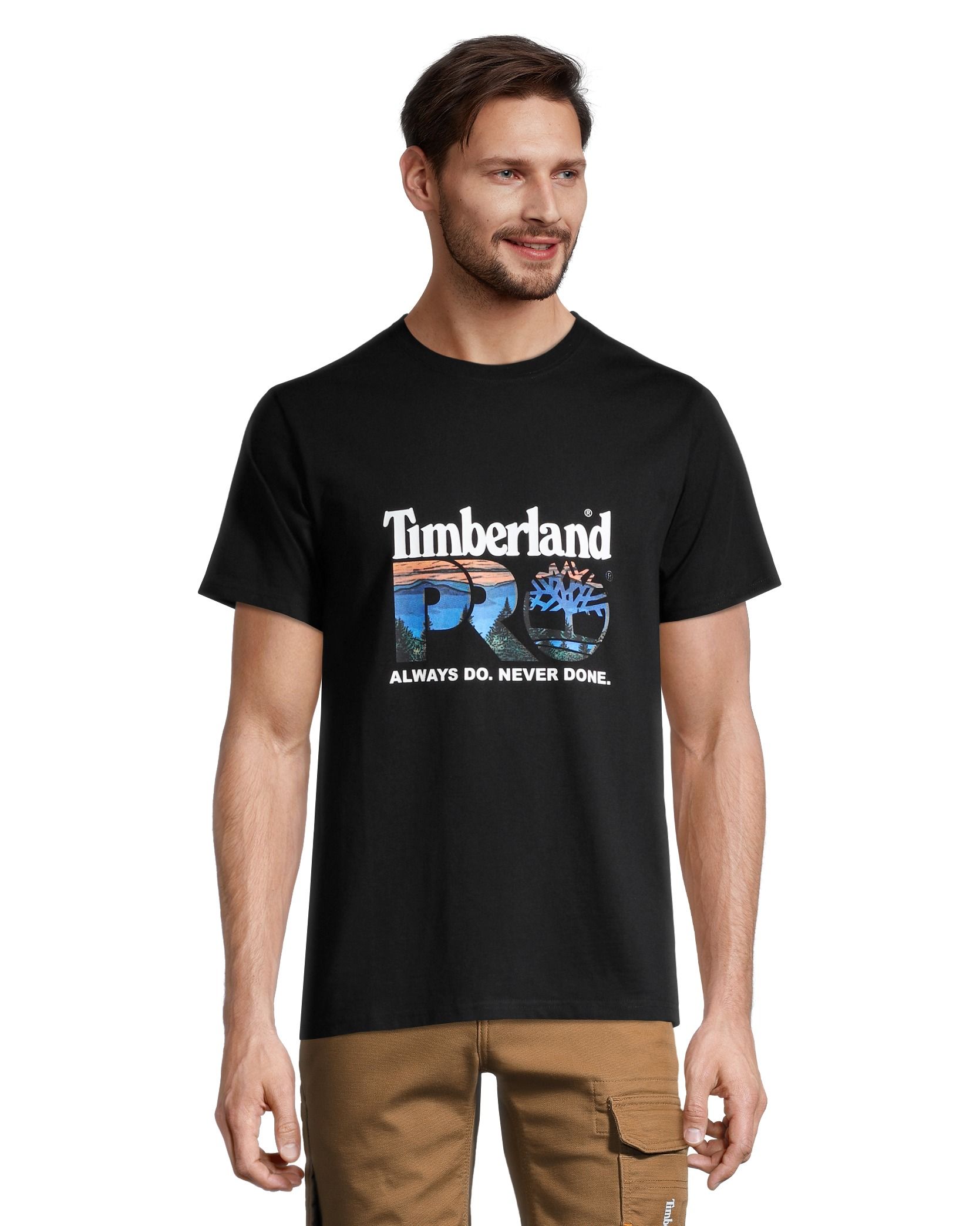 Timberland PRO Men's Texture Modern Fit Crewneck Cotton T Shirt | Mark's