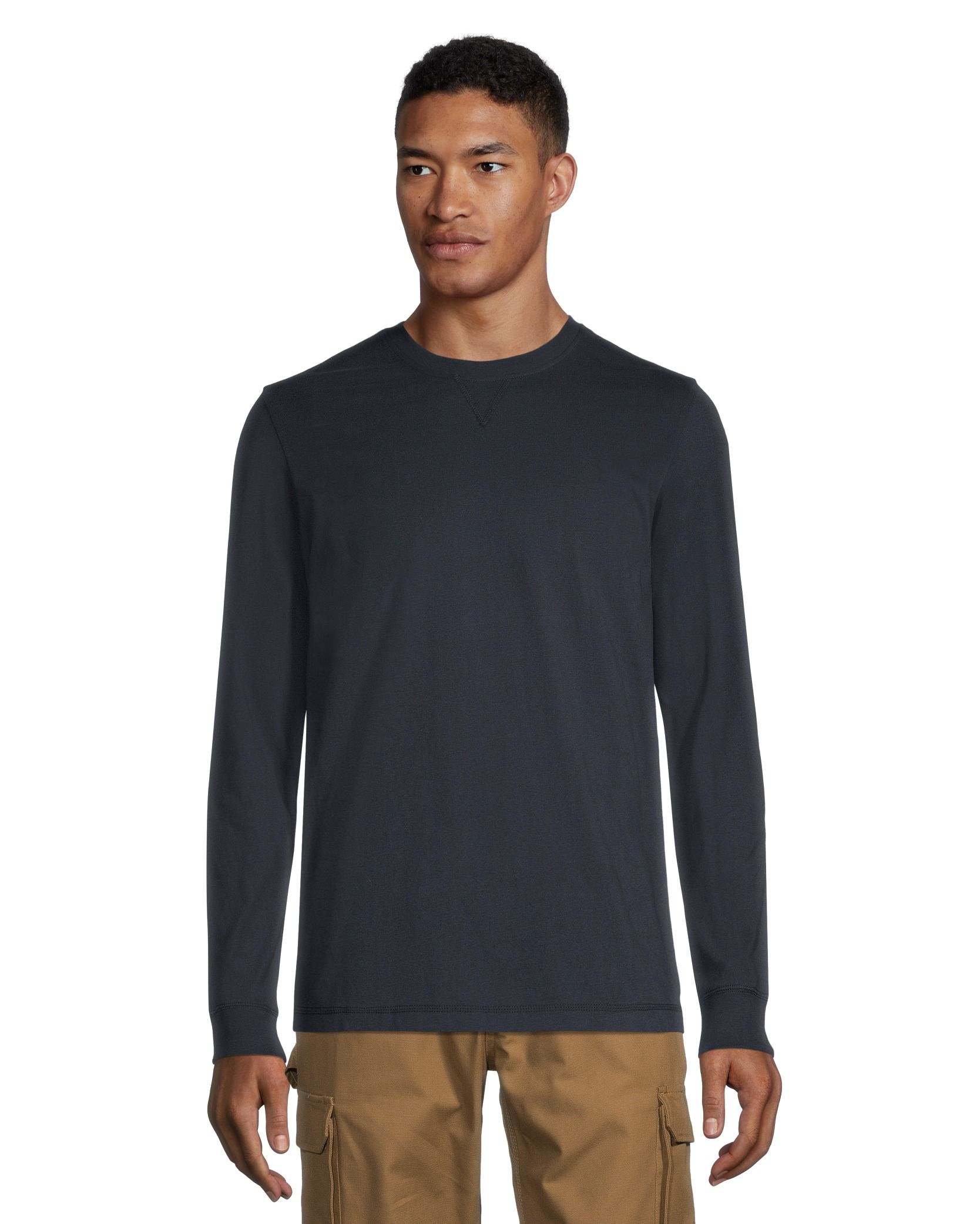 Dakota WorkPro Series Men's Long Sleeve Crewneck Ultrasoft Cotton Work ...