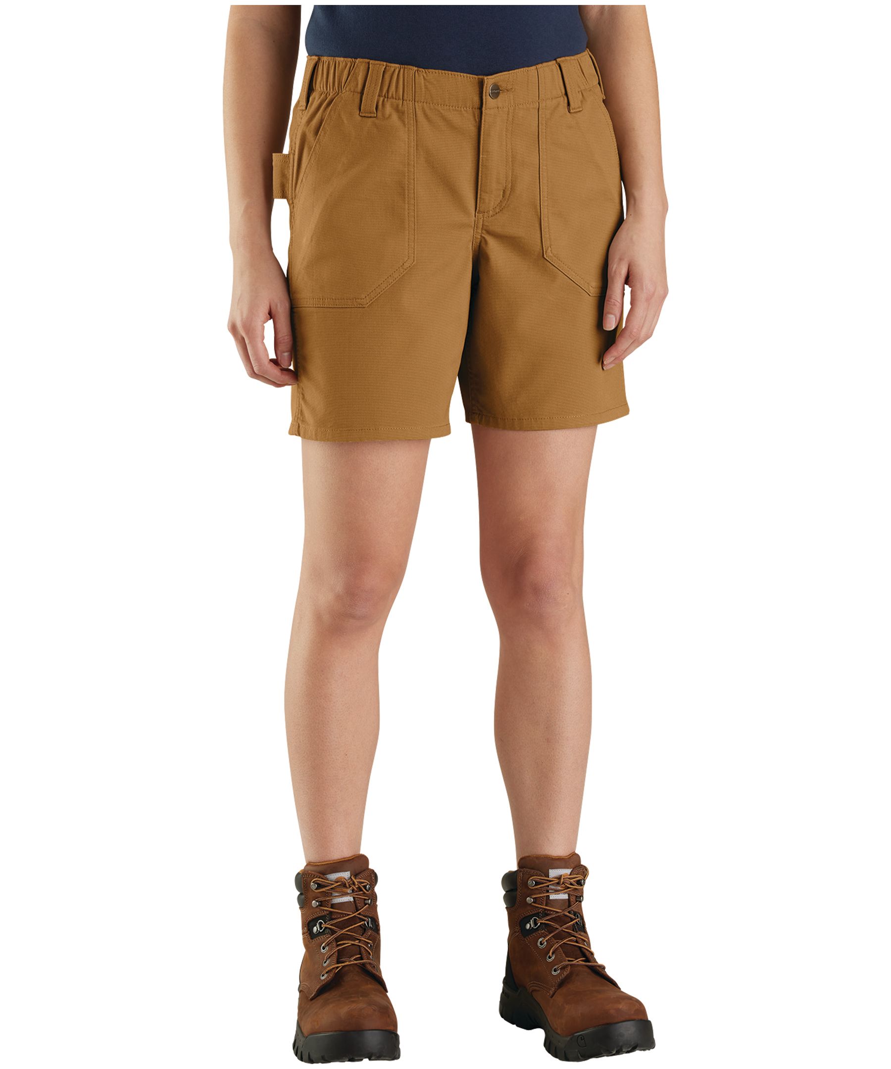 Carhartt Women's Rugged Flex Relaxed Fit Canvas Work Shorts | Mark's