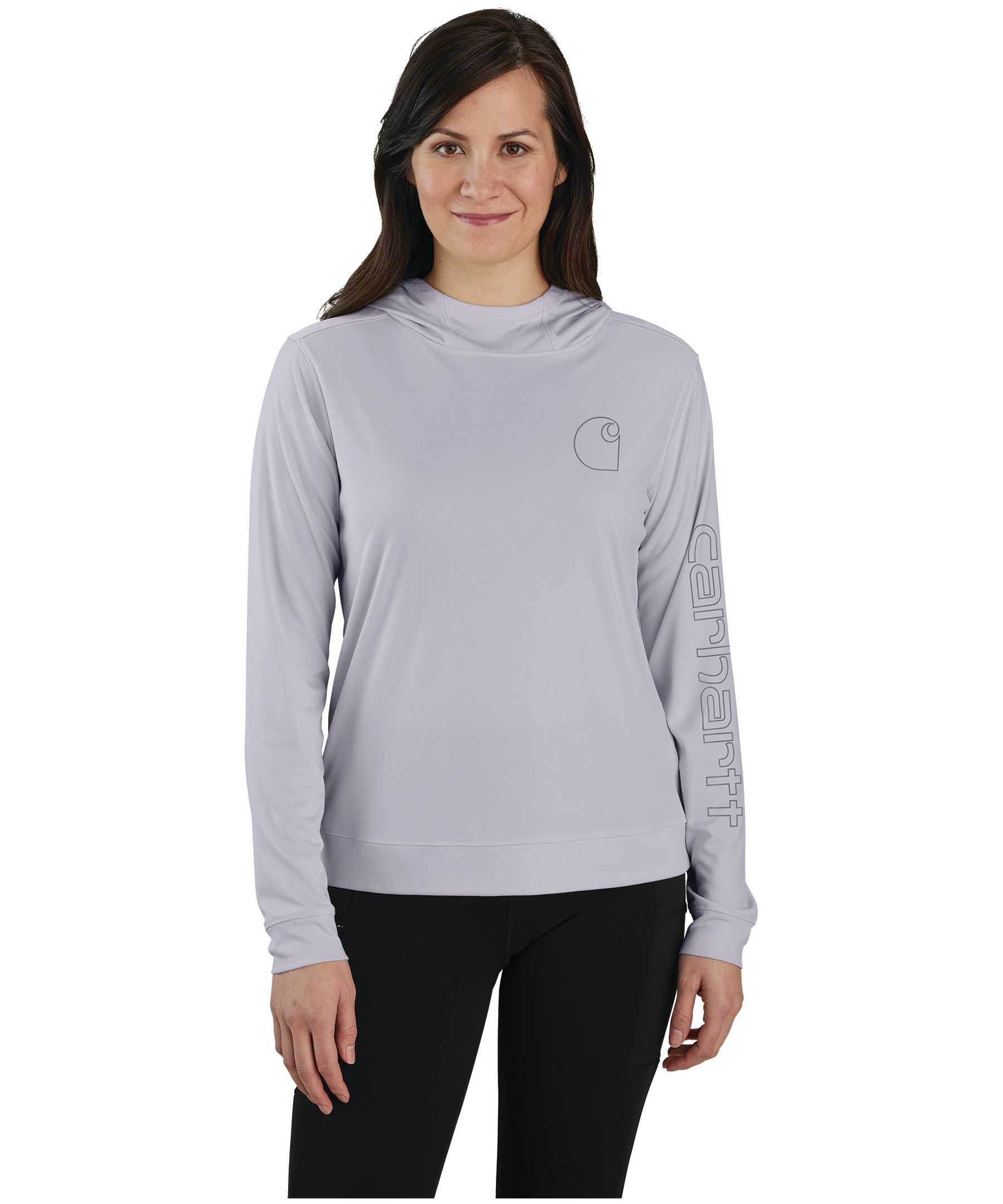 Carhartt Women's Force Sun Defender Long Sleeve Hooded Shirt | Marks