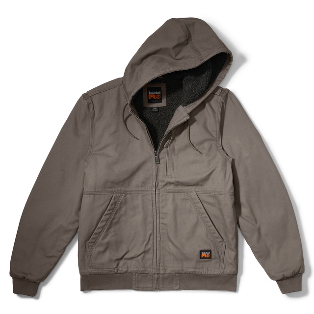 Timberland PRO Men's Gritman Lined Canvas Hooded Insulated Work Jacket ...