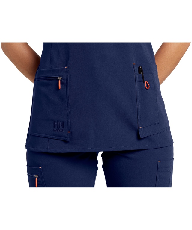 Helly Hansen Workwear Women's Front Slit Stretch Short Sleeve Scrub Top ...