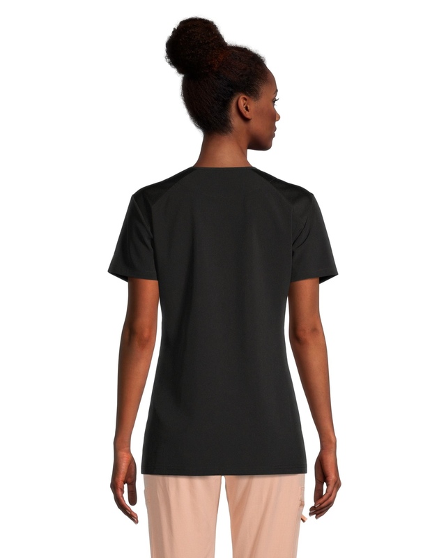 Scrubletics Women's Mock Wrap Mesh Accent Scrub Top | Mark's