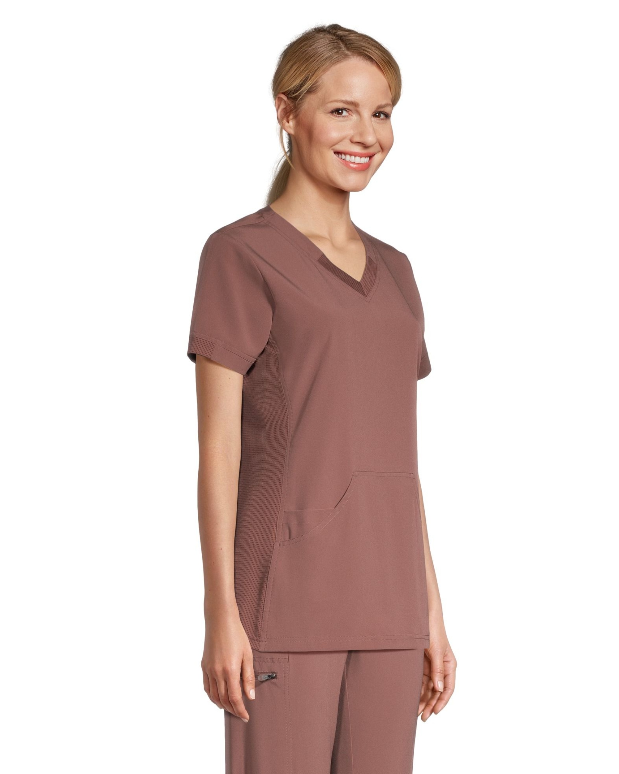 Scrubletics Women's 2-Pocket V-Neck Athletic Scrub Top | Mark's