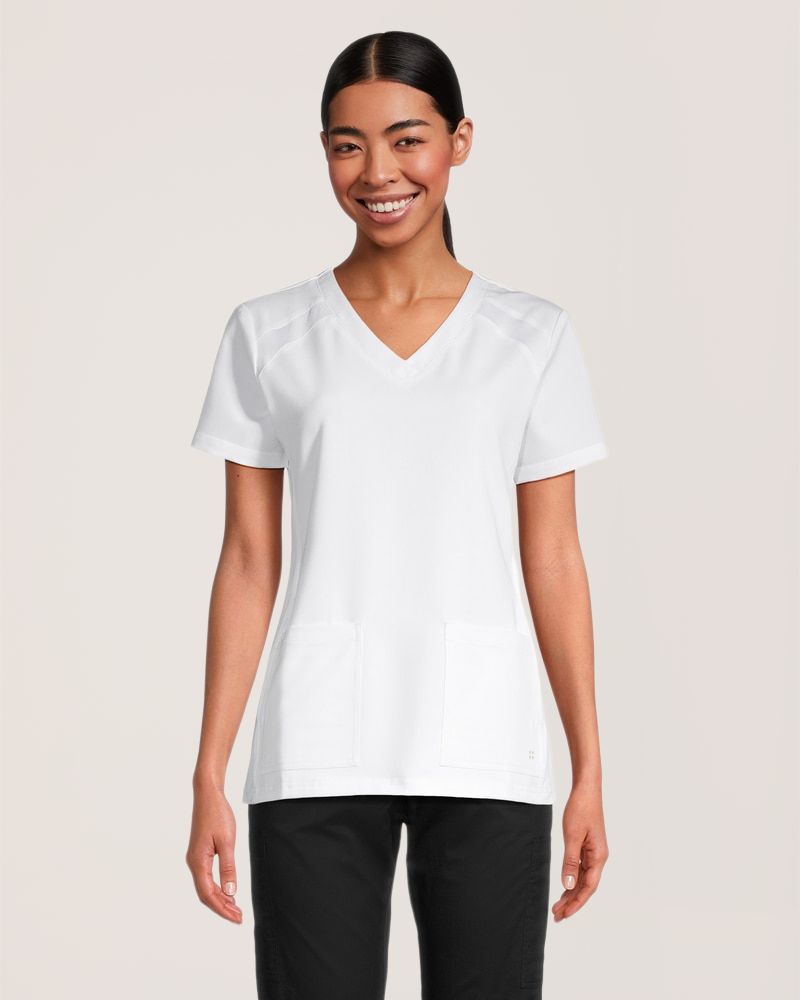 White Cross Women's V Neck Scrub Top | Mark's