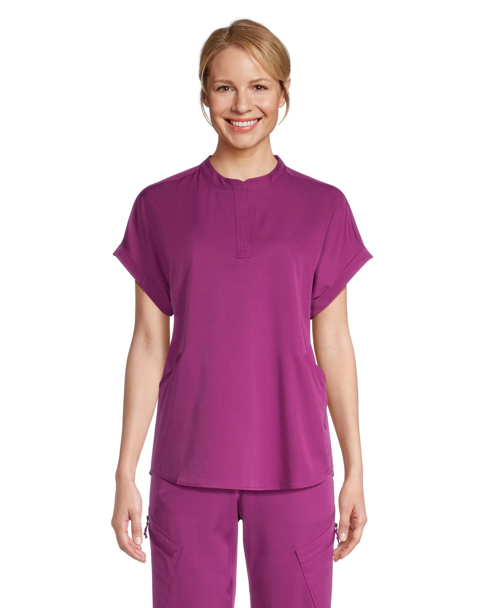 Health Pro Women's Y-Neck 4 Way Stretch Scrub Top | Mark's