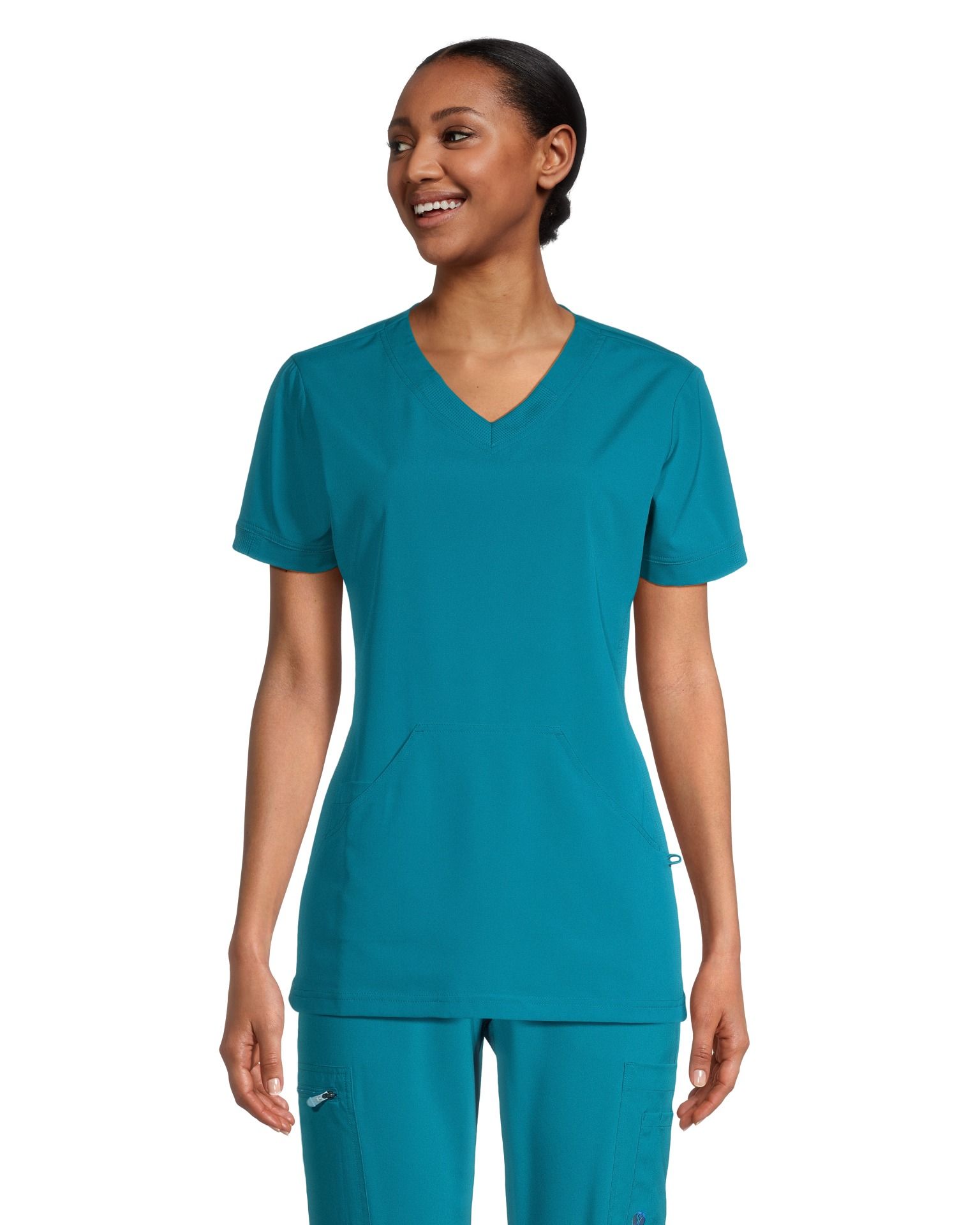 Scrubletics Women's Kangaroo Pocket V Neck Scrub Top | Mark's