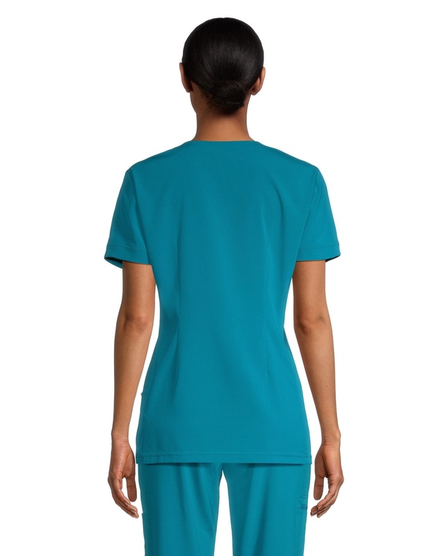 Scrubletics Women's Kangaroo Pocket V Neck Scrub Top | Mark's