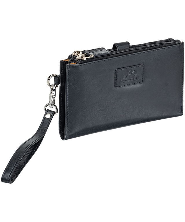 Mancini Leather Goods Women's Casablanca RFID Secure Cell Phone ...