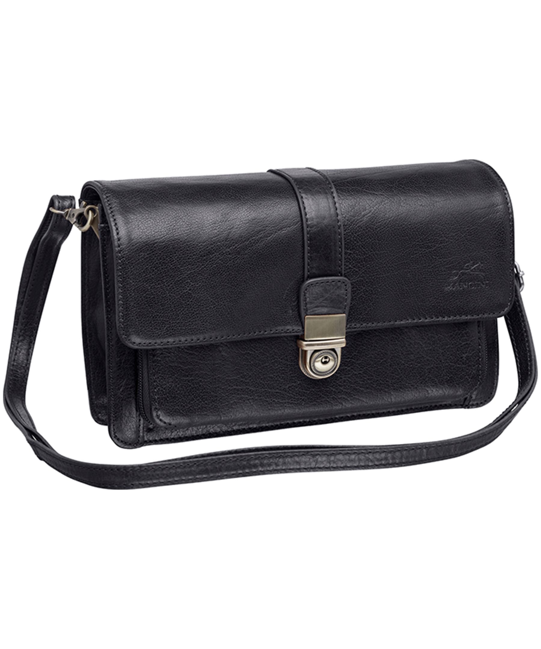 Mancini Leather Goods Unisex Arizona Classic Bag with Removable Straps ...