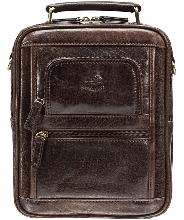 Mancini Leather Goods Women's Arizona Crossbody Travel Bag Brown | Mark's