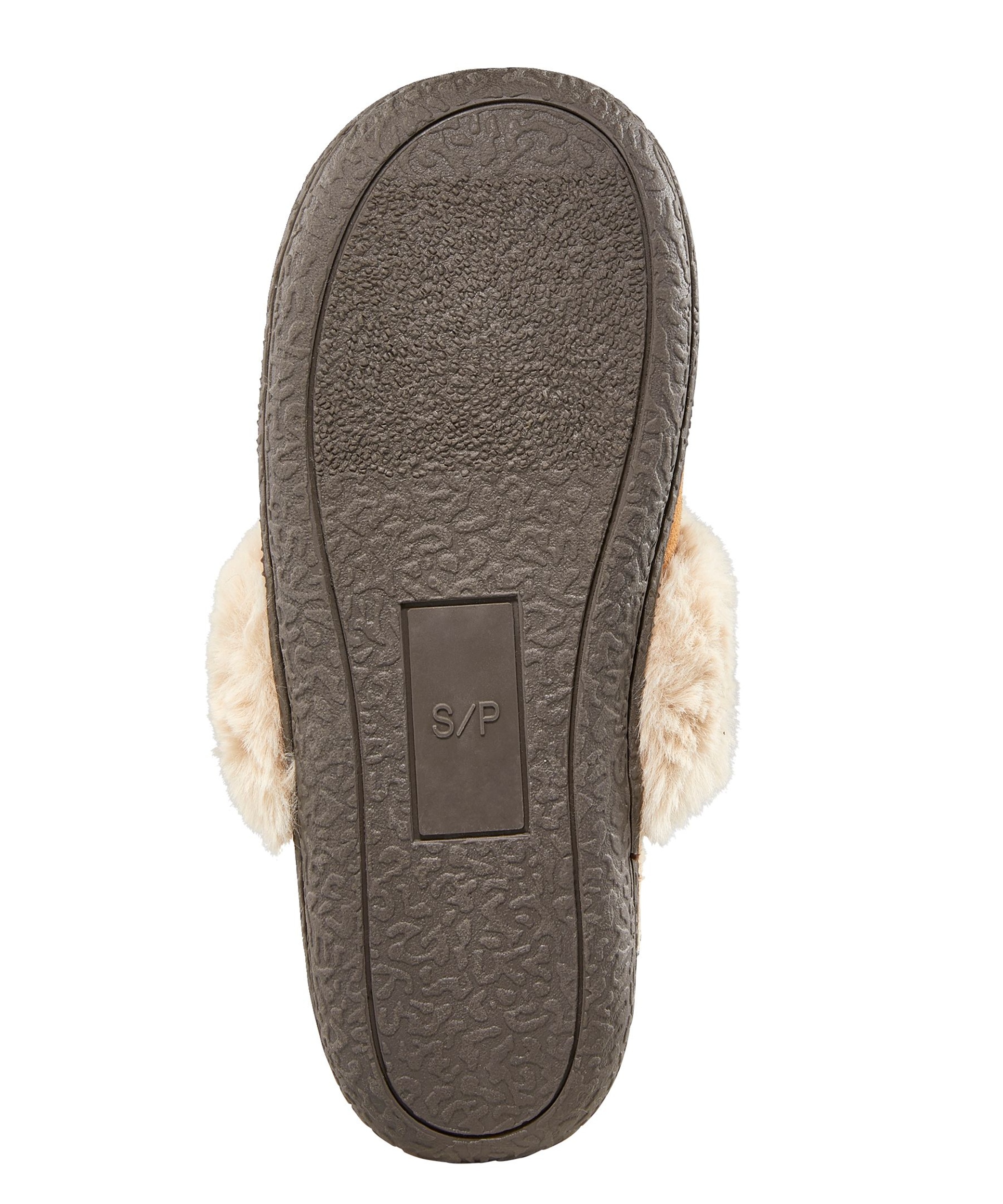 WindRiver Women's Faux Fur Trim Suede Slippers | Mark's