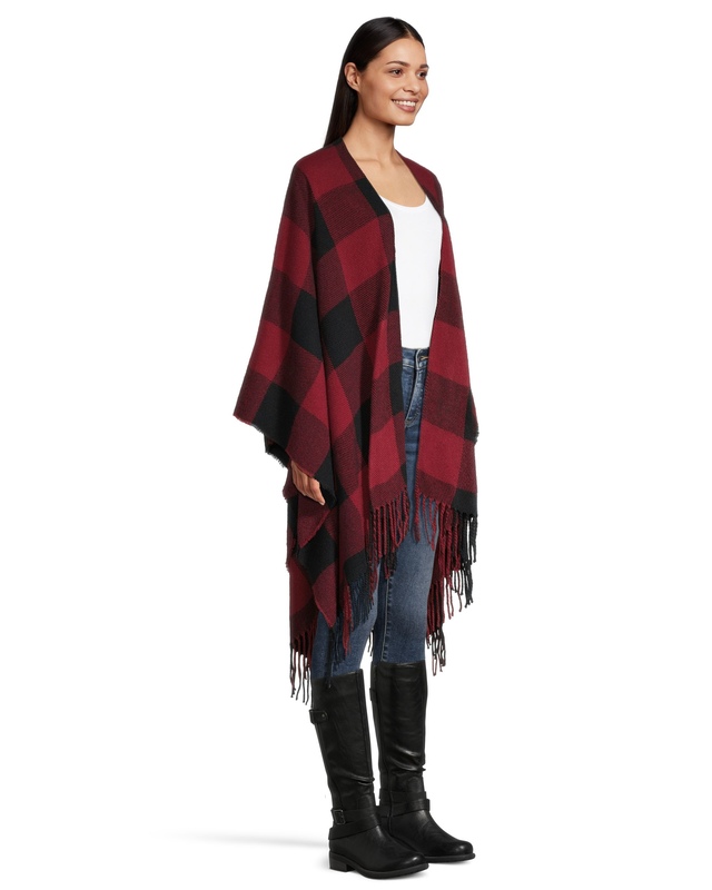 WindRiver Women's Heritage Buffalo Plaid Ruana | Mark's